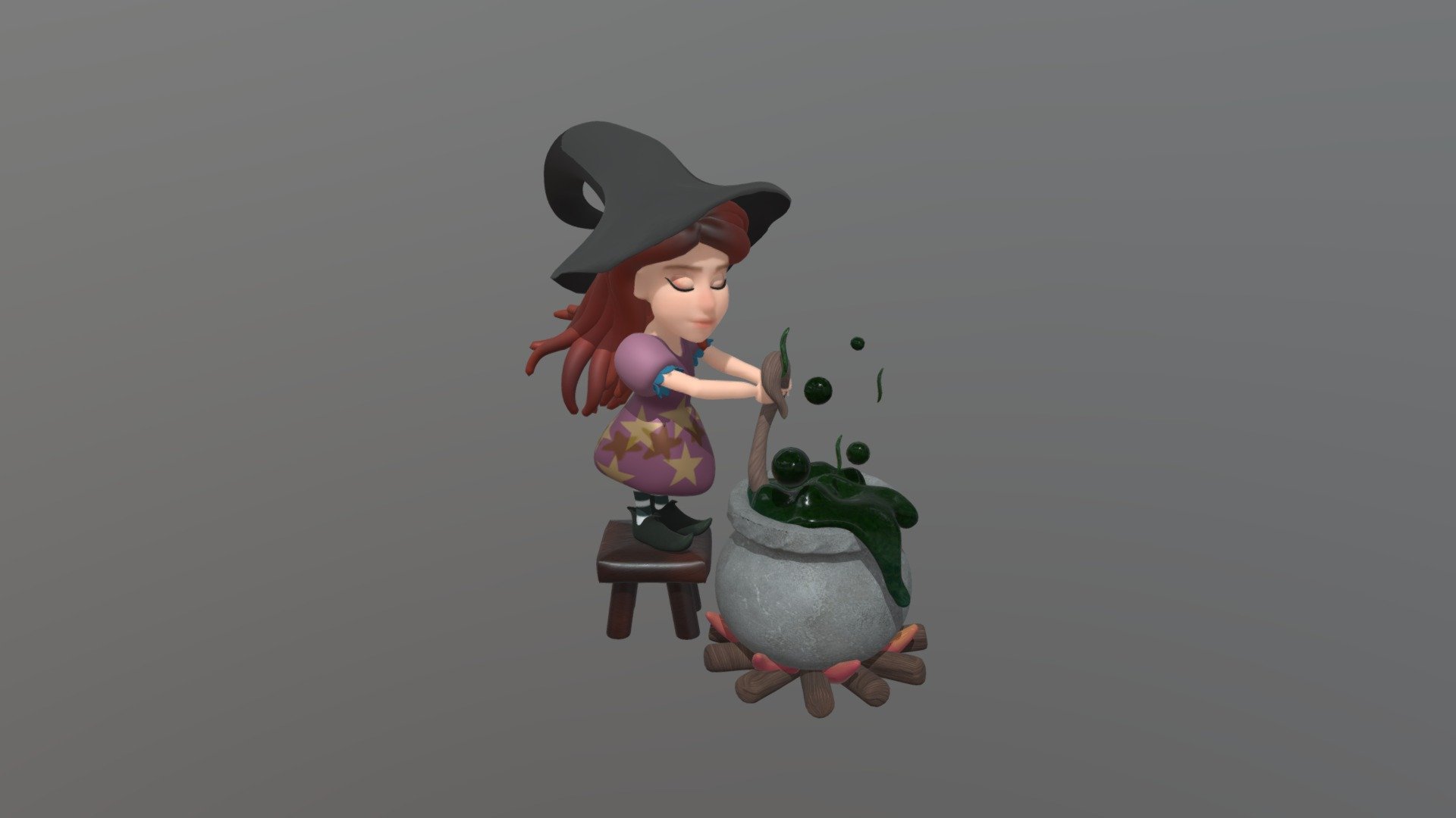 3d witch character - Download Free 3D model by Anna Frolova (@Frolyavka ...