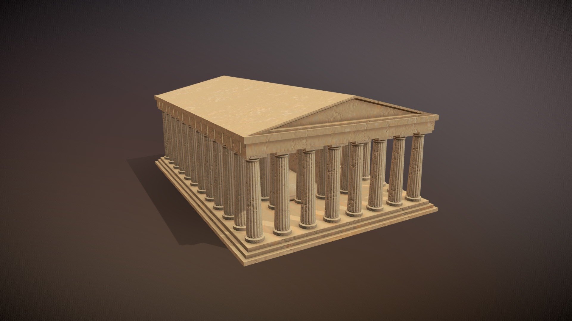 Ancient Greek Temple - 3D model by valentiv [c297e26] - Sketchfab