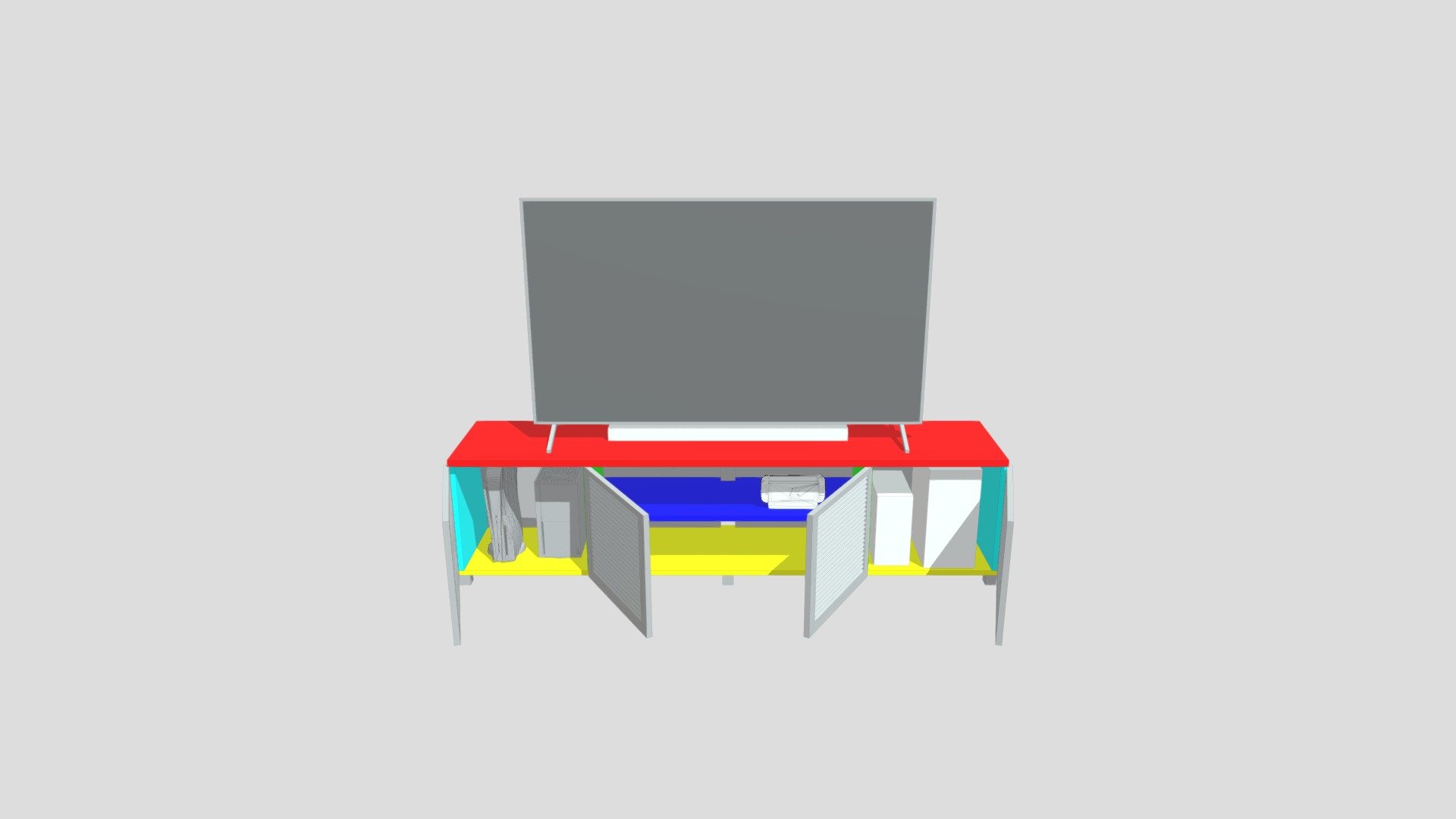 TV Cabinet - 3D model by Psmyles (@psmyles1014) [c29875f] - Sketchfab