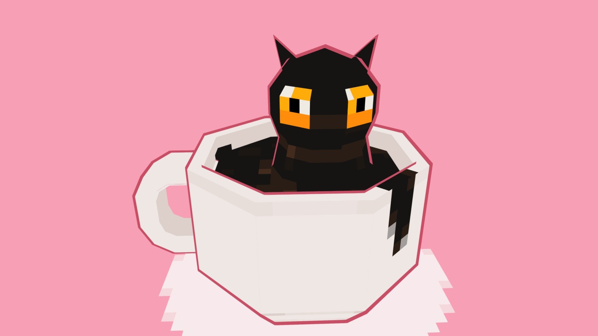Coffee cat - 3D model by Pedrohjvpk [c29ca75] - Sketchfab