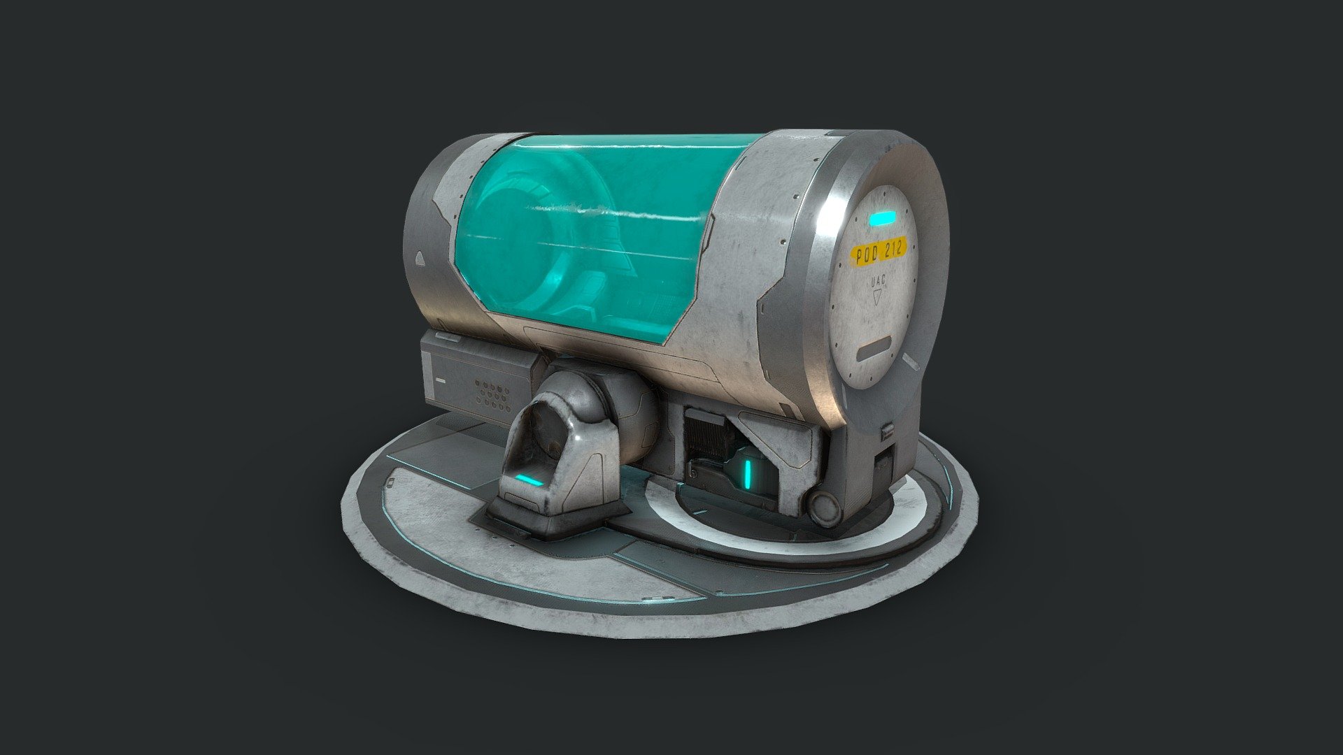 Doom Cryopod - Concept by Bryan Flynn - 3D model by Alex Windels ...