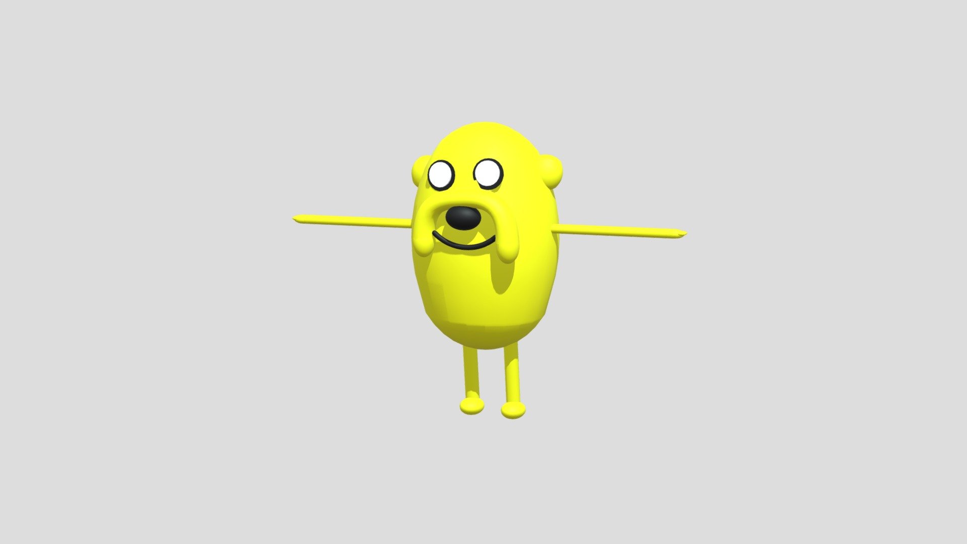 BeasleyToon_Jake_Adventure Time - Download Free 3D model by BreeAna ...