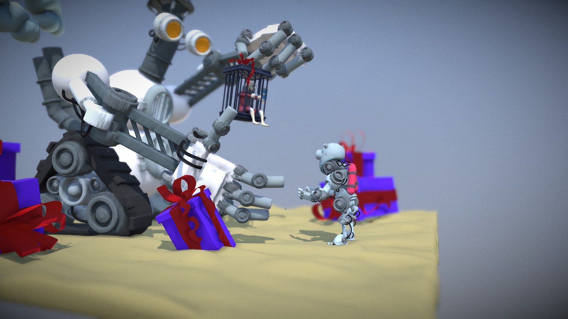 Santabot and Roboy's Christmas - 3D model by Sorenklok [c29f9a2 ...
