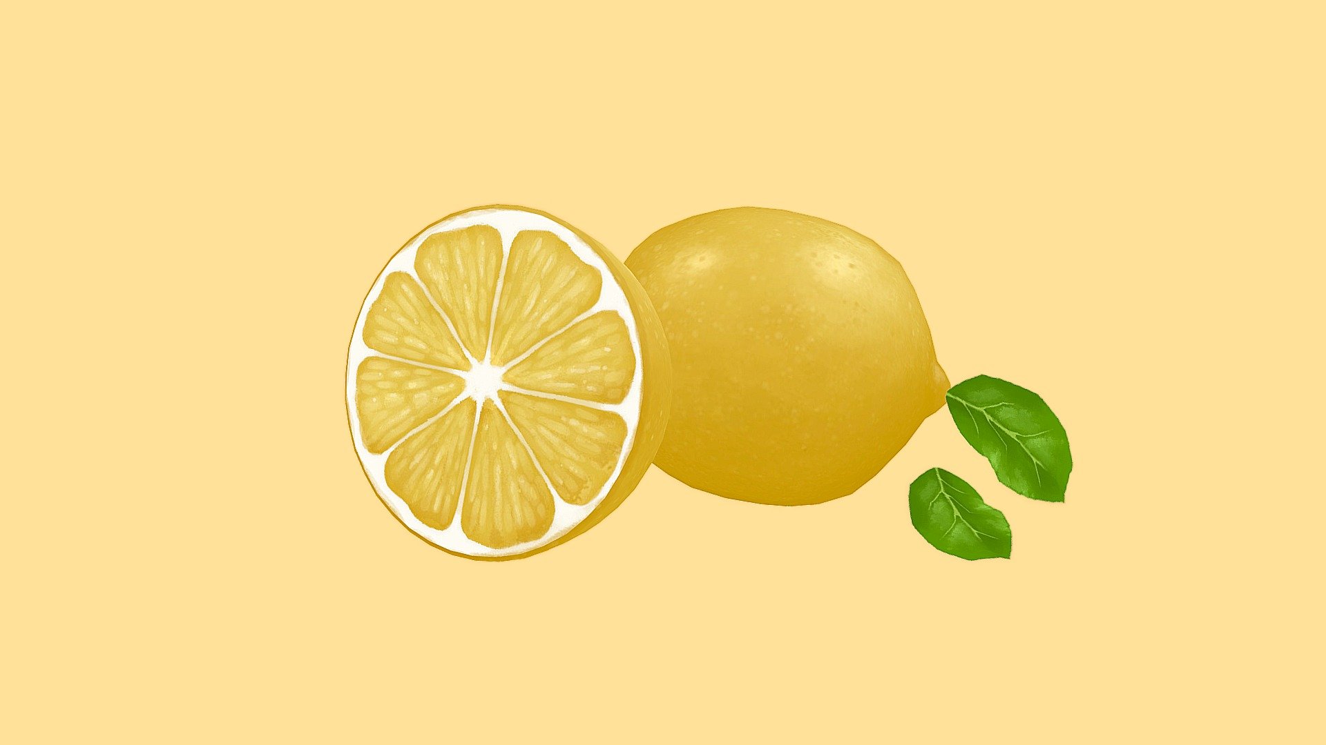 Lemon - 3D model by AprilSteele (@steelebug) [c29fe83] - Sketchfab