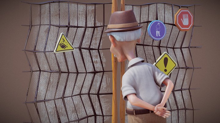 Umarell 3D models - Sketchfab