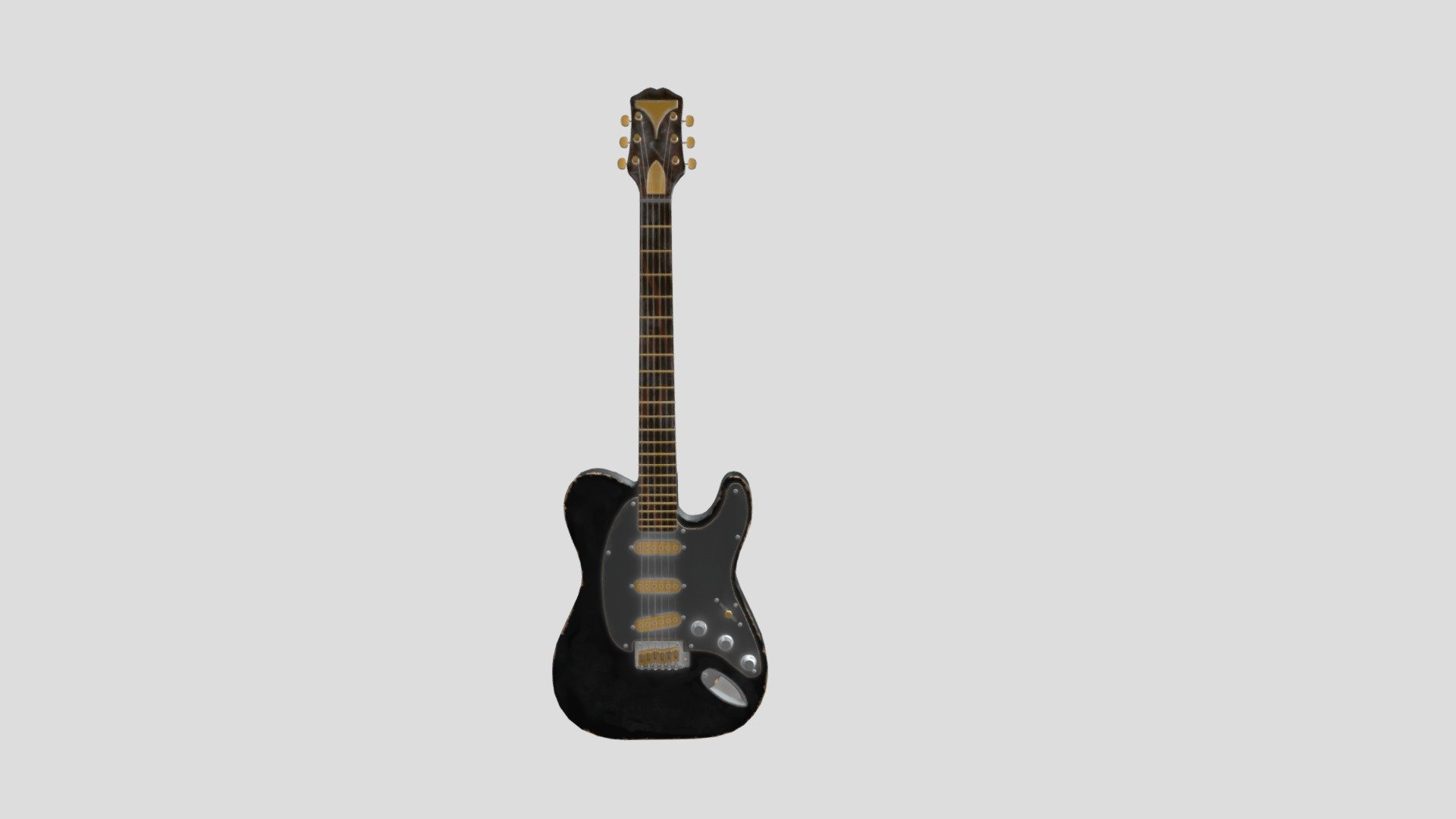 Guitar - 3D model by LucasMoss [c2a0cb2] - Sketchfab