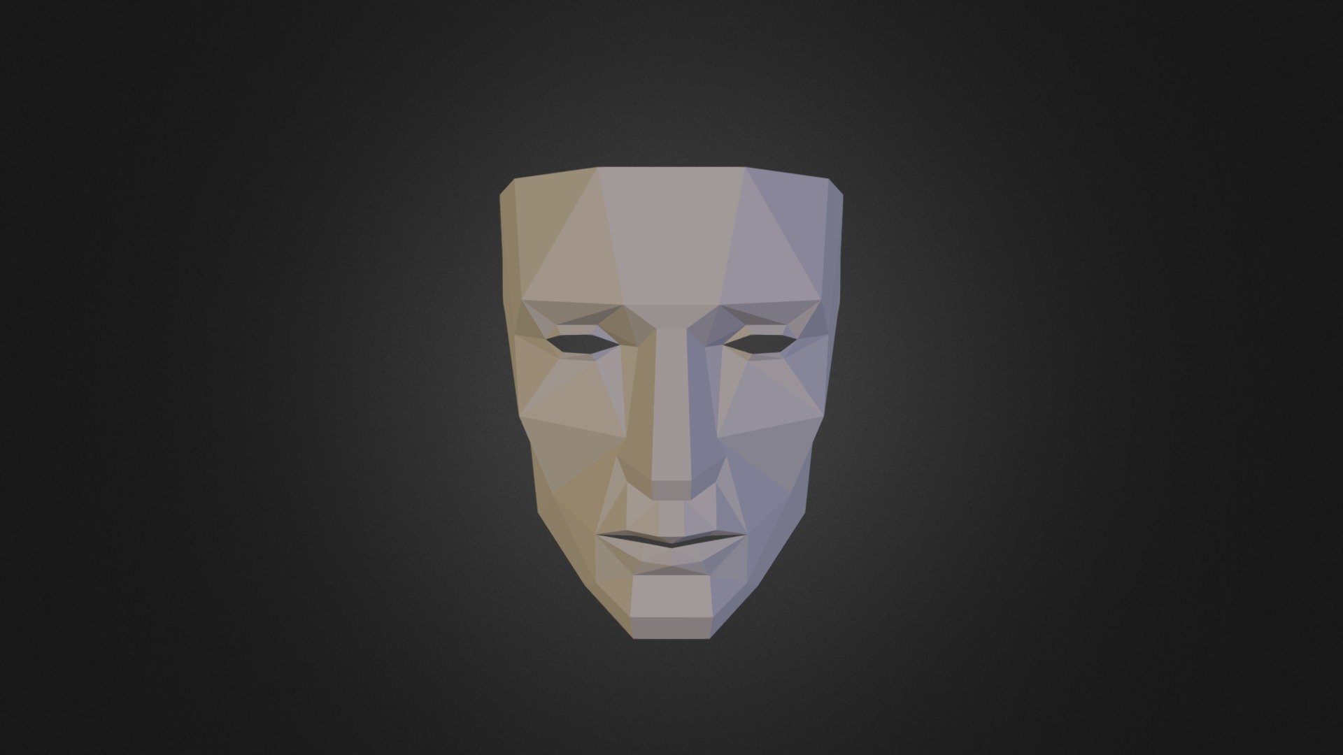 Low_Poly_Mask - 3D model by cmb3d [c2a1933] - Sketchfab