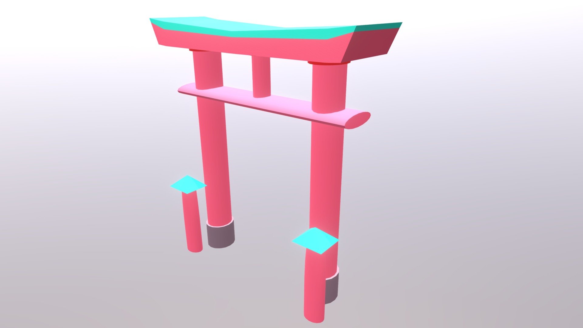 Inari Torii - 3D model by DreamySummoner [c2a1b1b] - Sketchfab