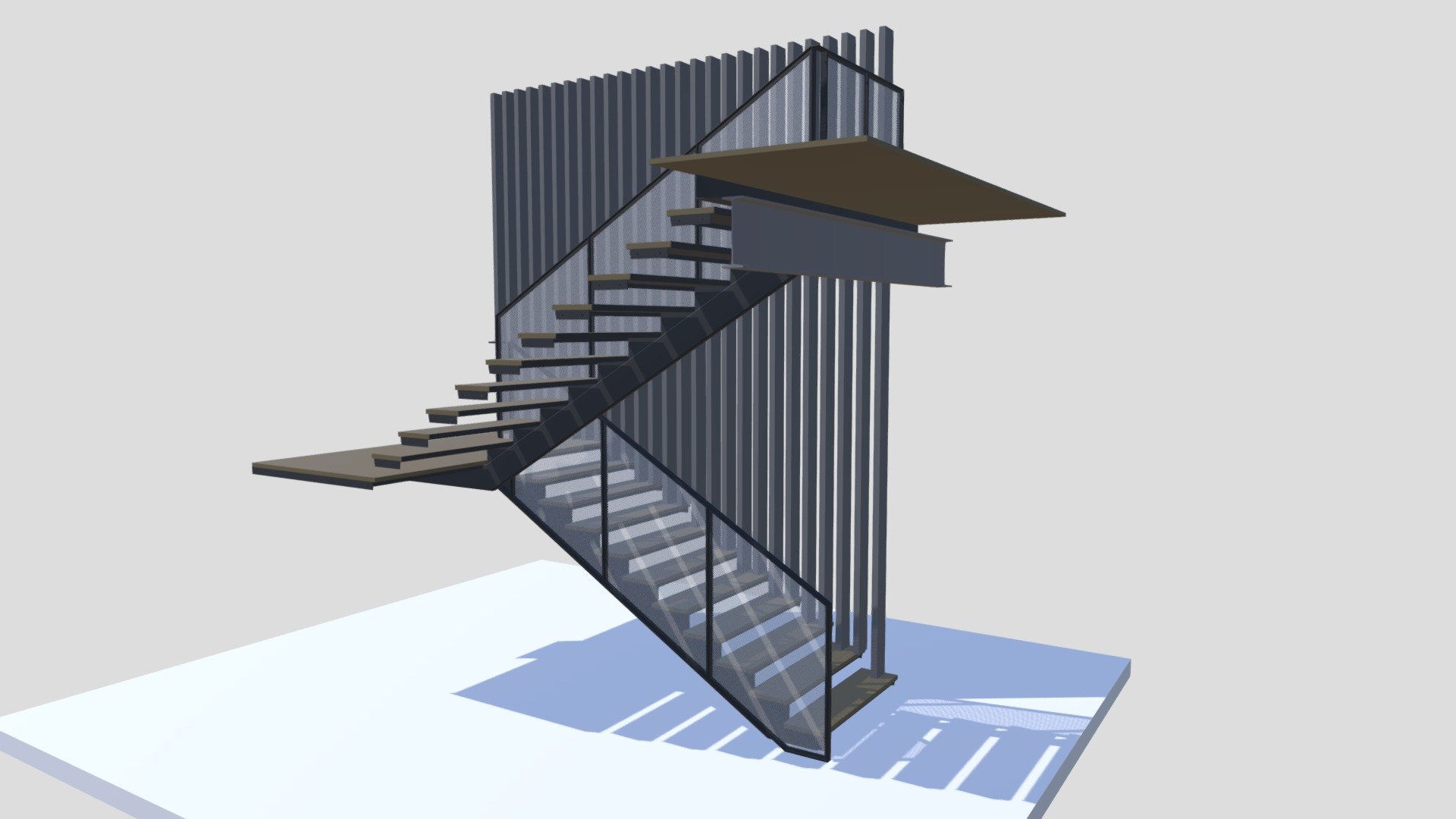 Interior Wire Mesh Rail Bengochea - Download Free 3D model by ...