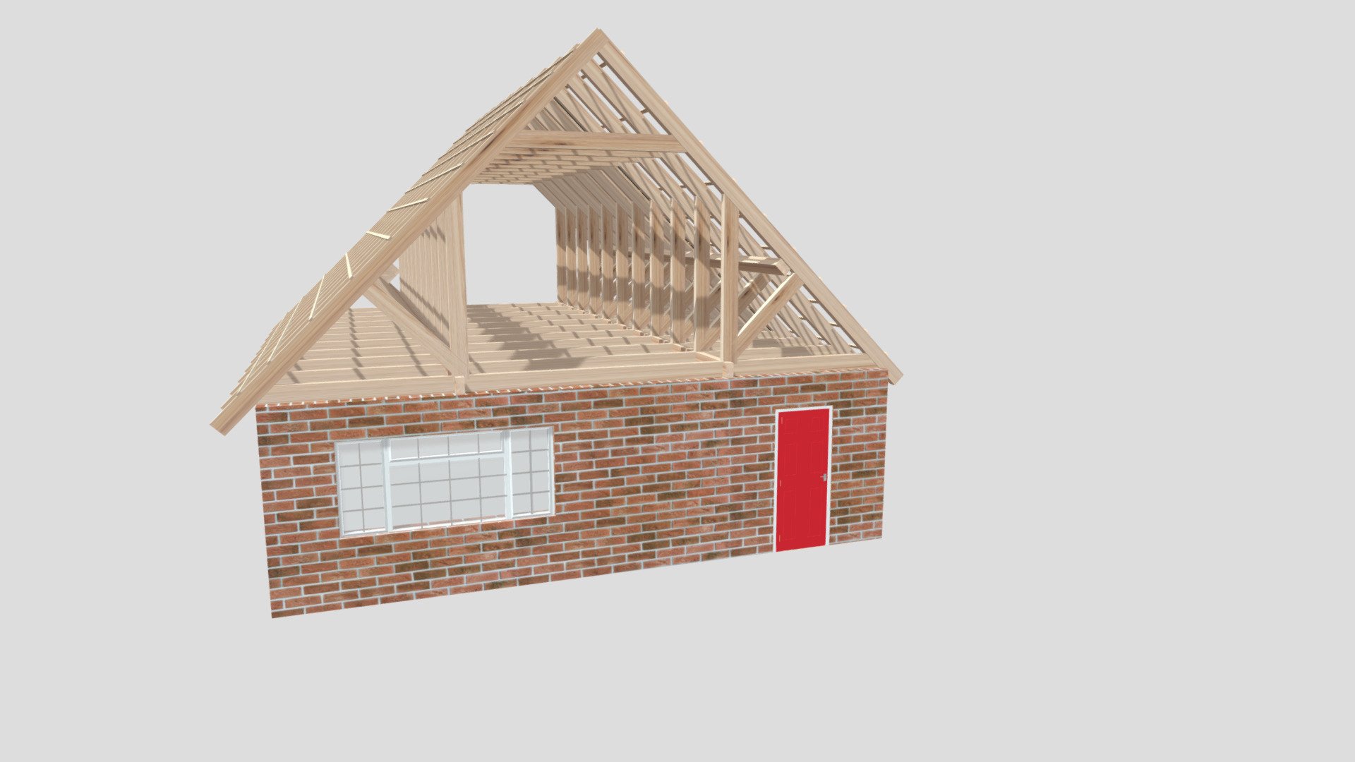 House Roofing Structure - 3D model by SolentCGI & Solent 3D Printing ...