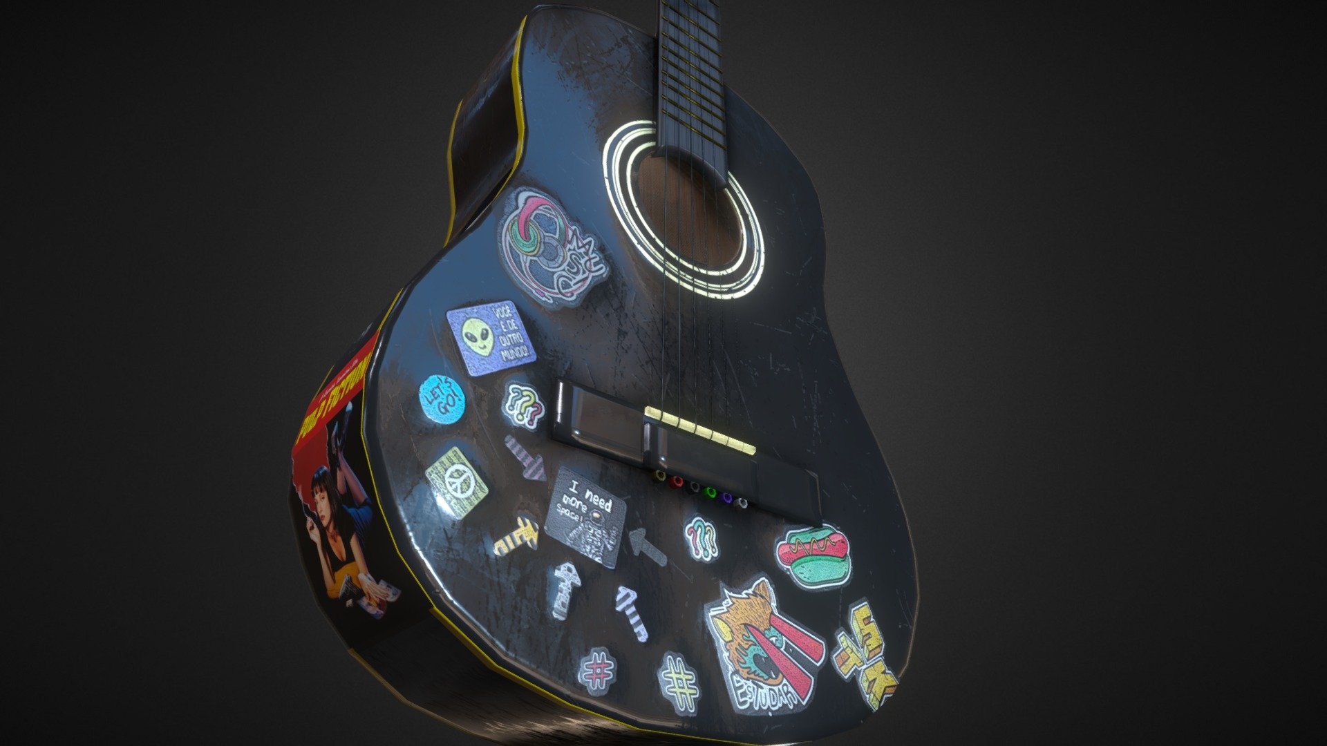 guitar - Download Free 3D model by putreffato (@cofinado) [c2a4581 ...