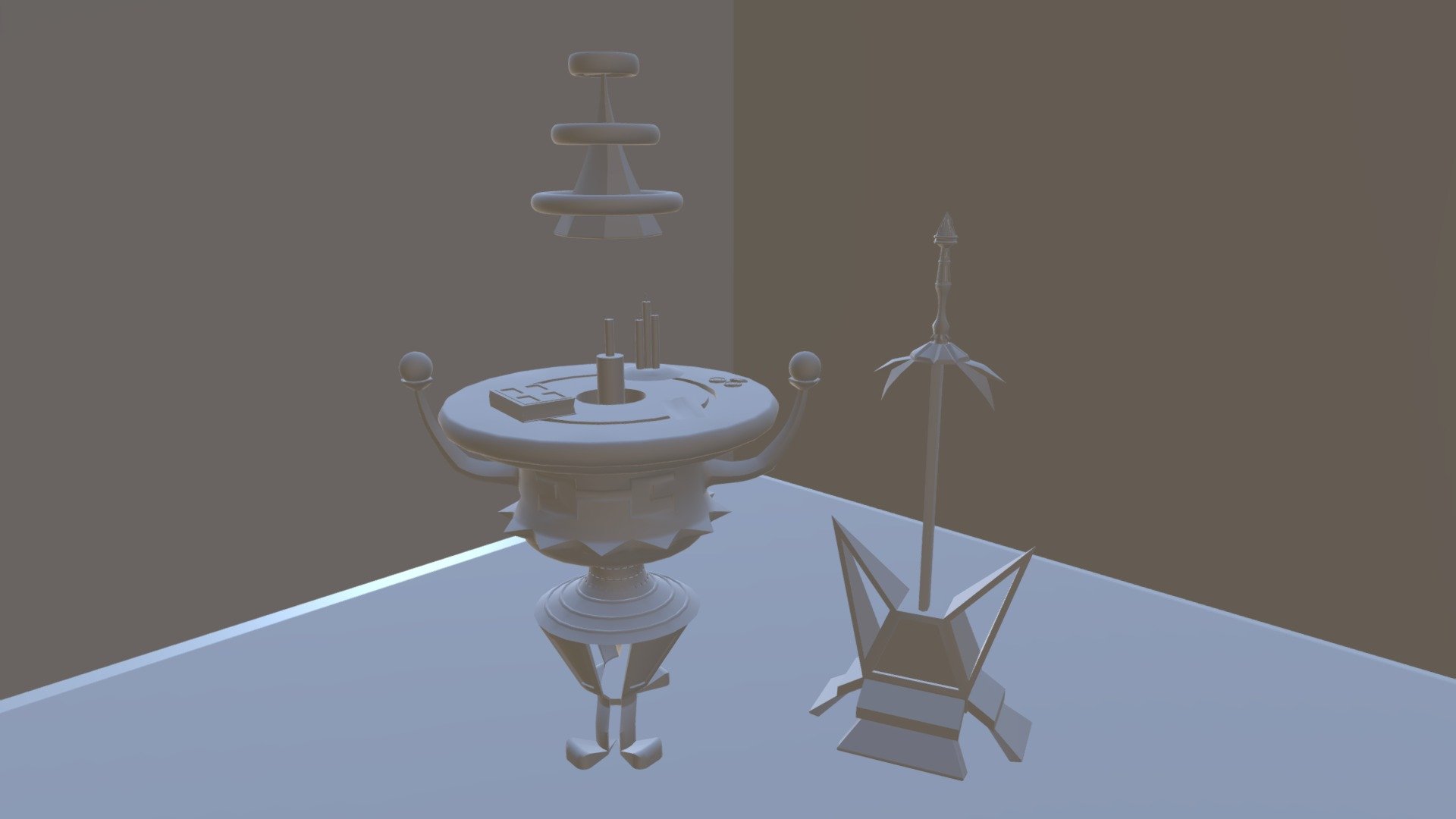 Table & Sword - 3D model by chadcevans [c2a5c33] - Sketchfab