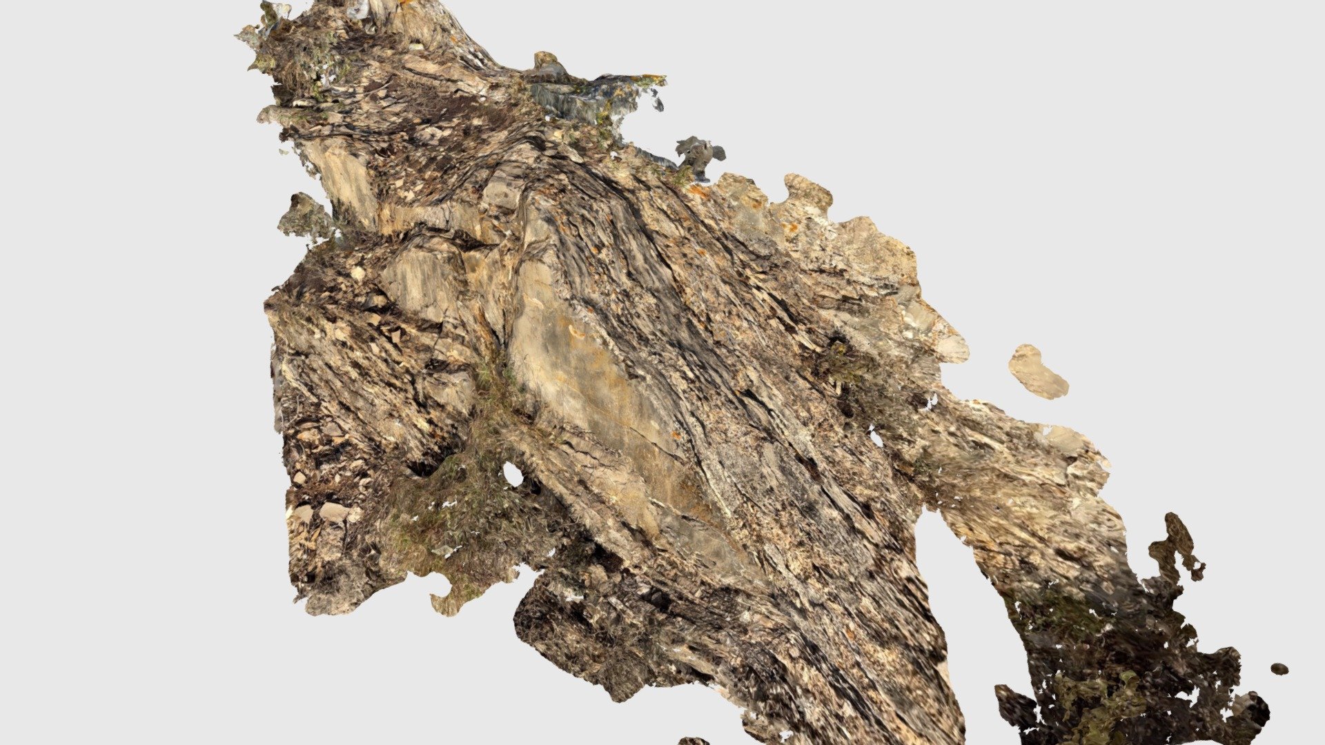 Affleurement Sur Le Bord De La Route D77 Download Free 3d Model By