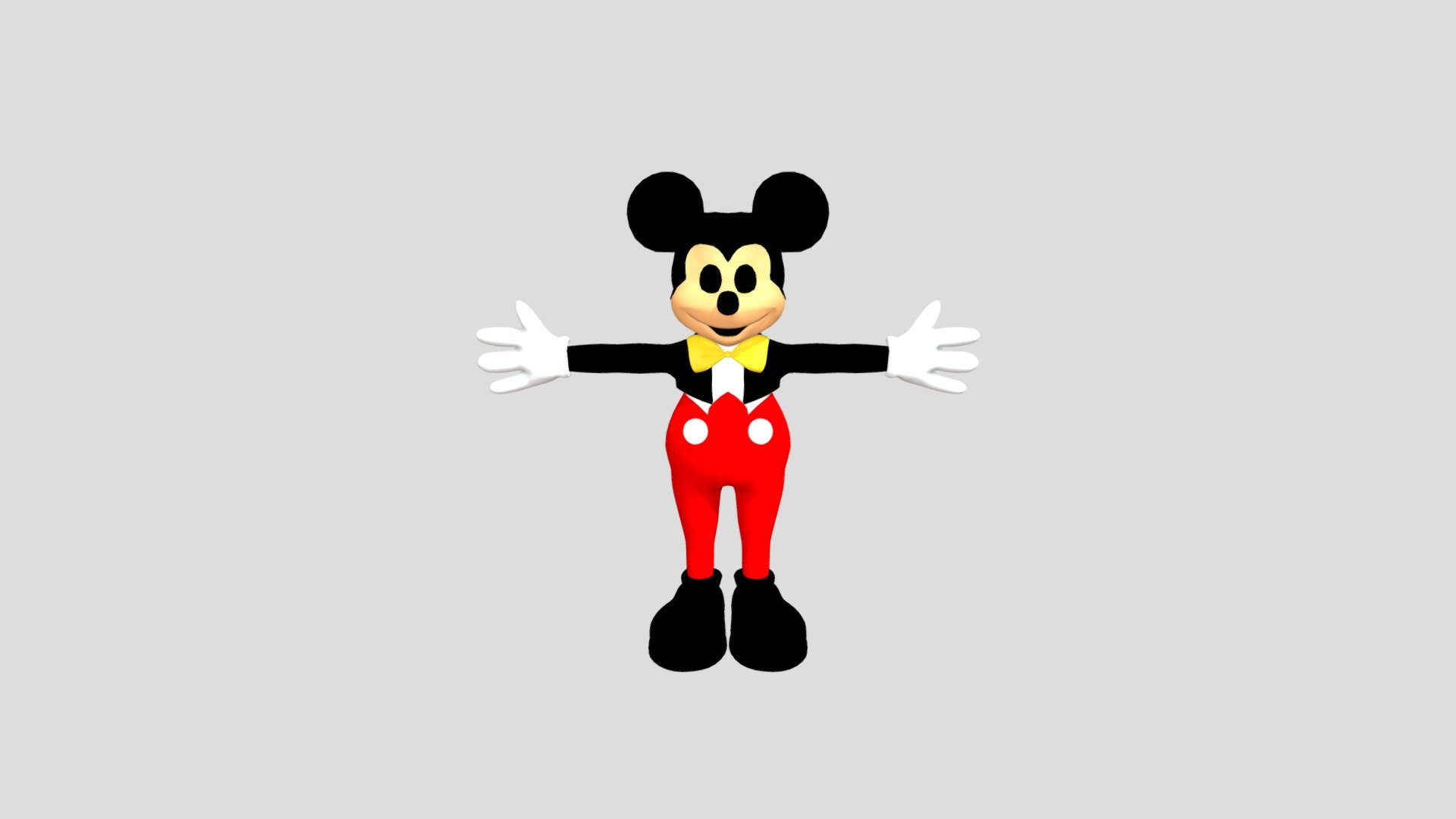 the mickey mouse dineyland edition remake - Download Free 3D model by ...