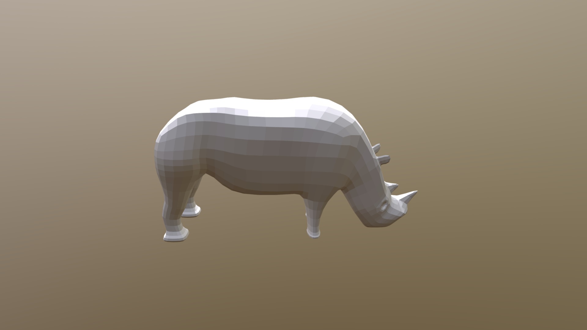 Simple rhino - 3D model by N.K.Trevor [c2aa014] - Sketchfab