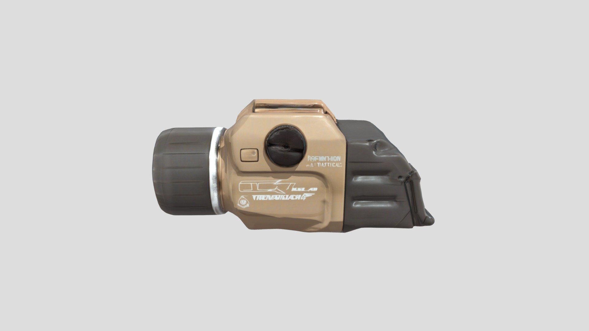 Universal Tactical Flashlight Attachment - Download Free 3D model by ...