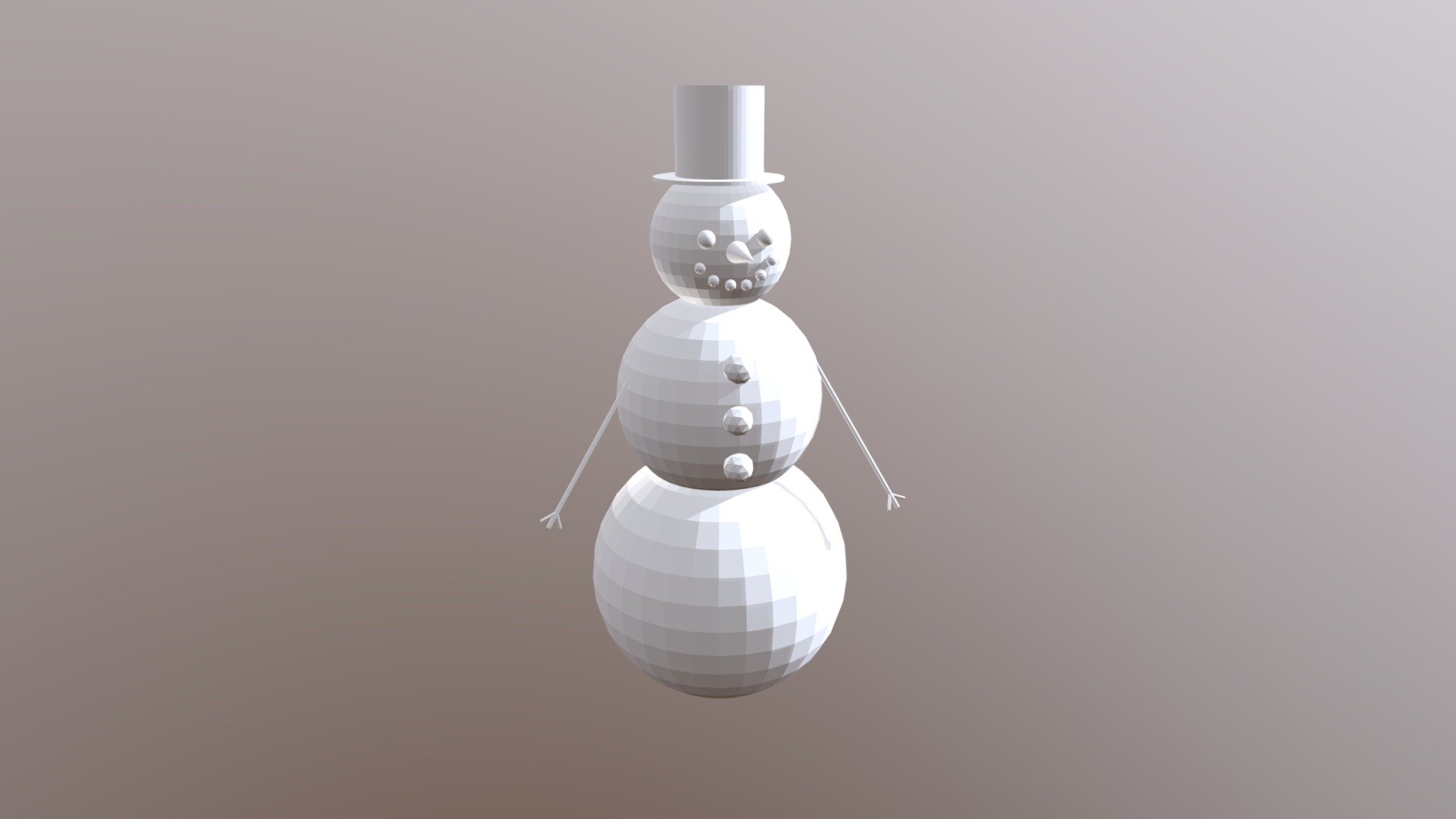 Snowman - 3D model by 21johnsonlara [c2ac721] - Sketchfab