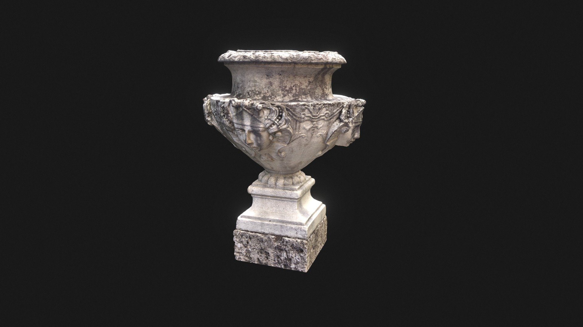 Stone Statue with Faces - Download Free 3D model by burinator [c2ad3e1 ...
