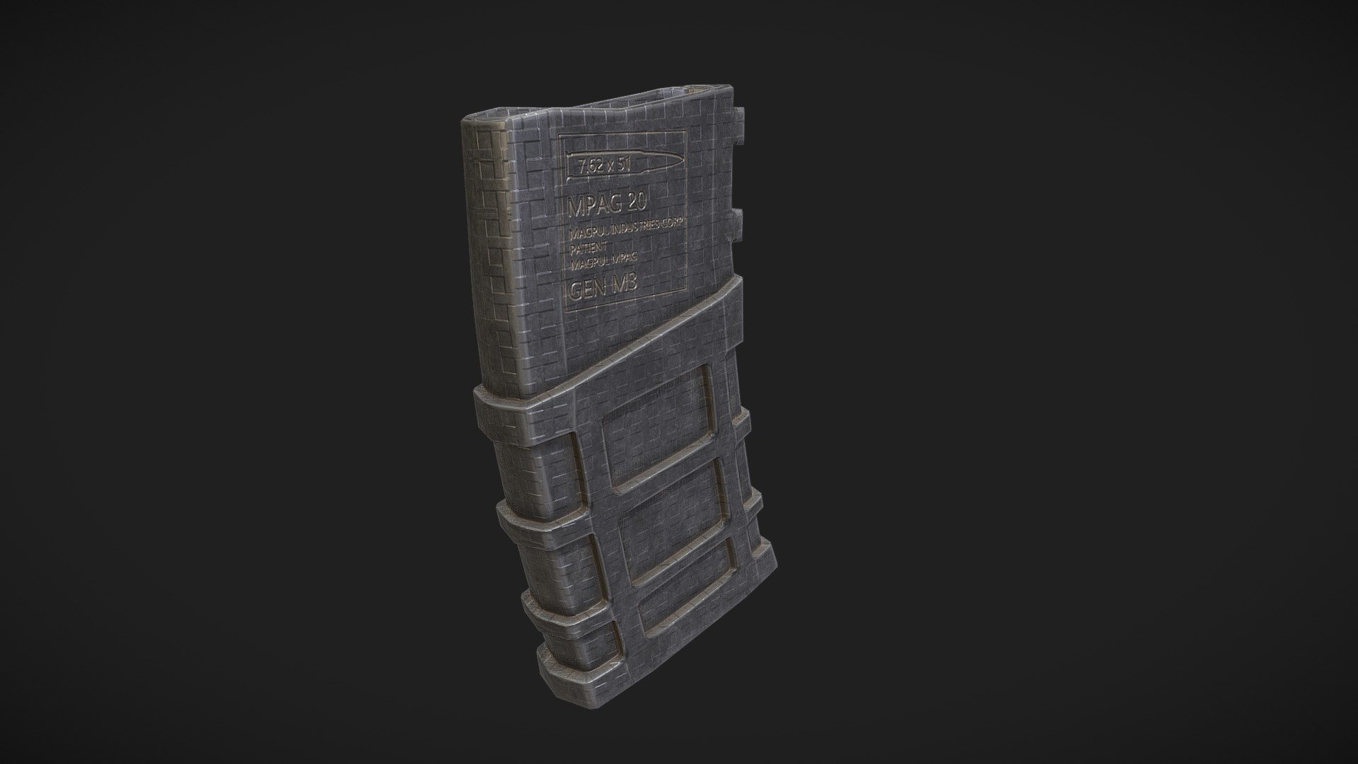 Magpul Magazine AR15 - 3D model by markjohnstonsart [c2ae393] - Sketchfab