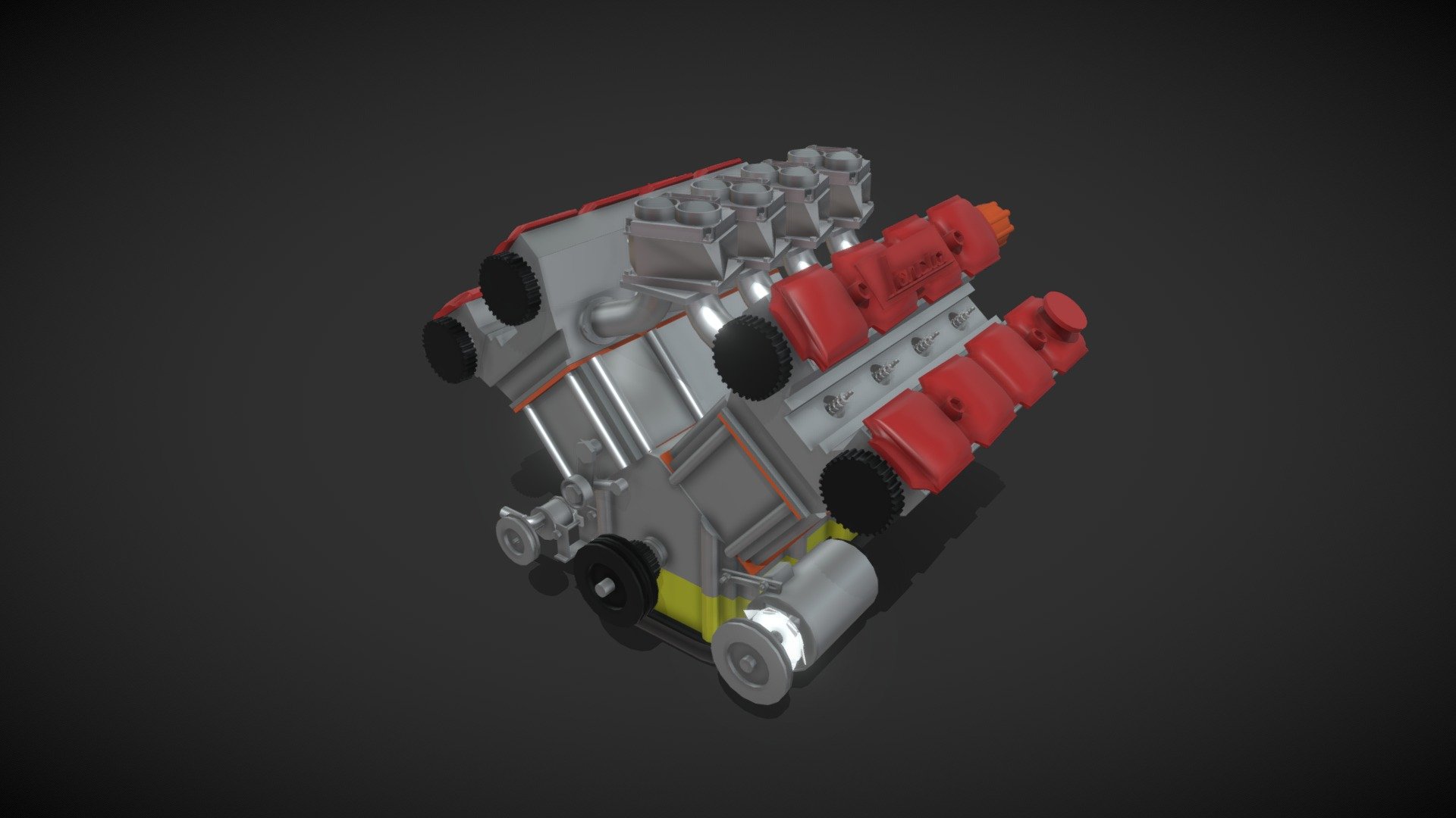 Engine V8 - 3D model by The Learning Network (@TheLearningNetwork ...
