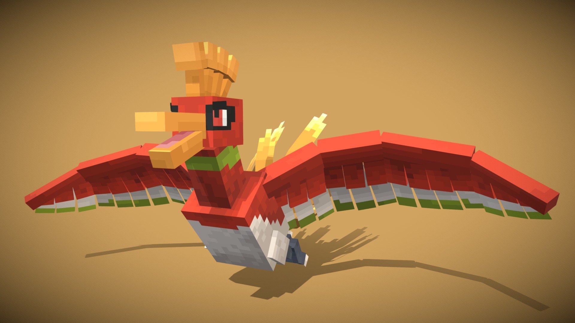 Ho-oh - Minecraft Cobblemon Style - 3D model by AGA_0 (@AGA0) [c2b029b ...