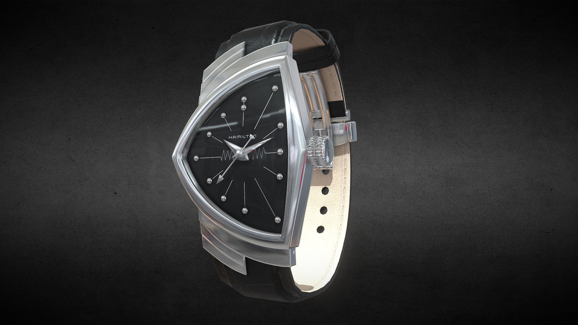 Hamilton Ventura Quartz Watch - Buy Royalty Free 3D model by ar-watches ...