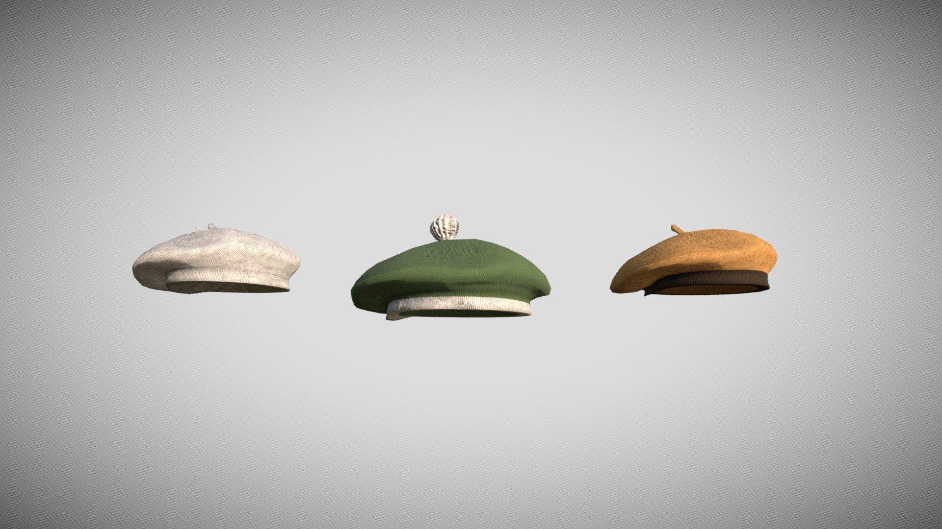 Berets - Buy Royalty Free 3D model by Machine Meza (@maurib98) [c2b2c0a ...