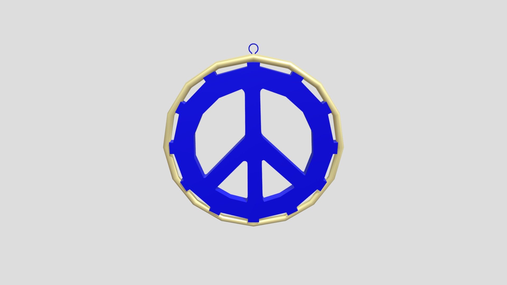 Blue Peace Symbol - 3D model by Deacon Skywalker (@deaconskywalker9 ...