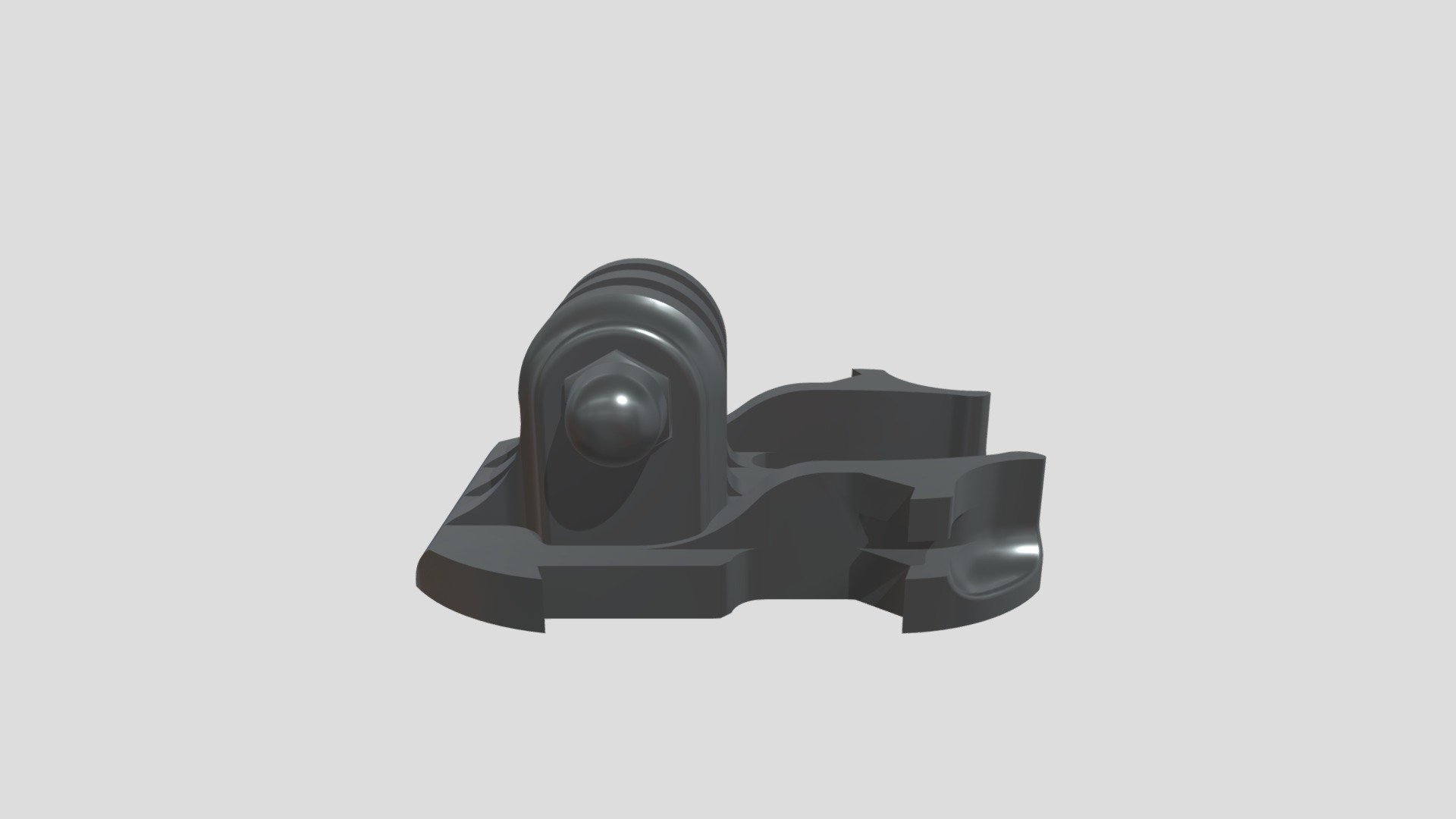 GoPro Quick Release Clip Mount (thumb support) - 3D model by Jason ...