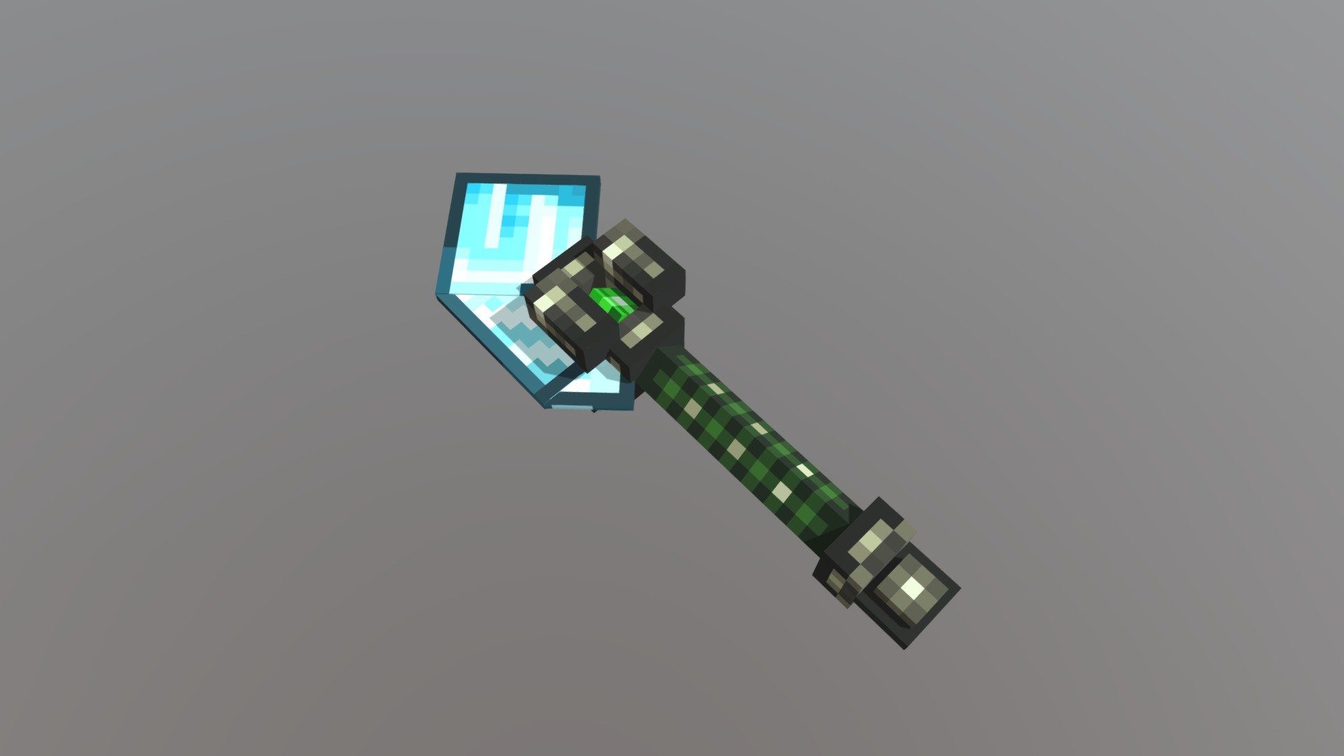 Diamond Hoe - Green - 3D model by dokustash [c2b704e] - Sketchfab