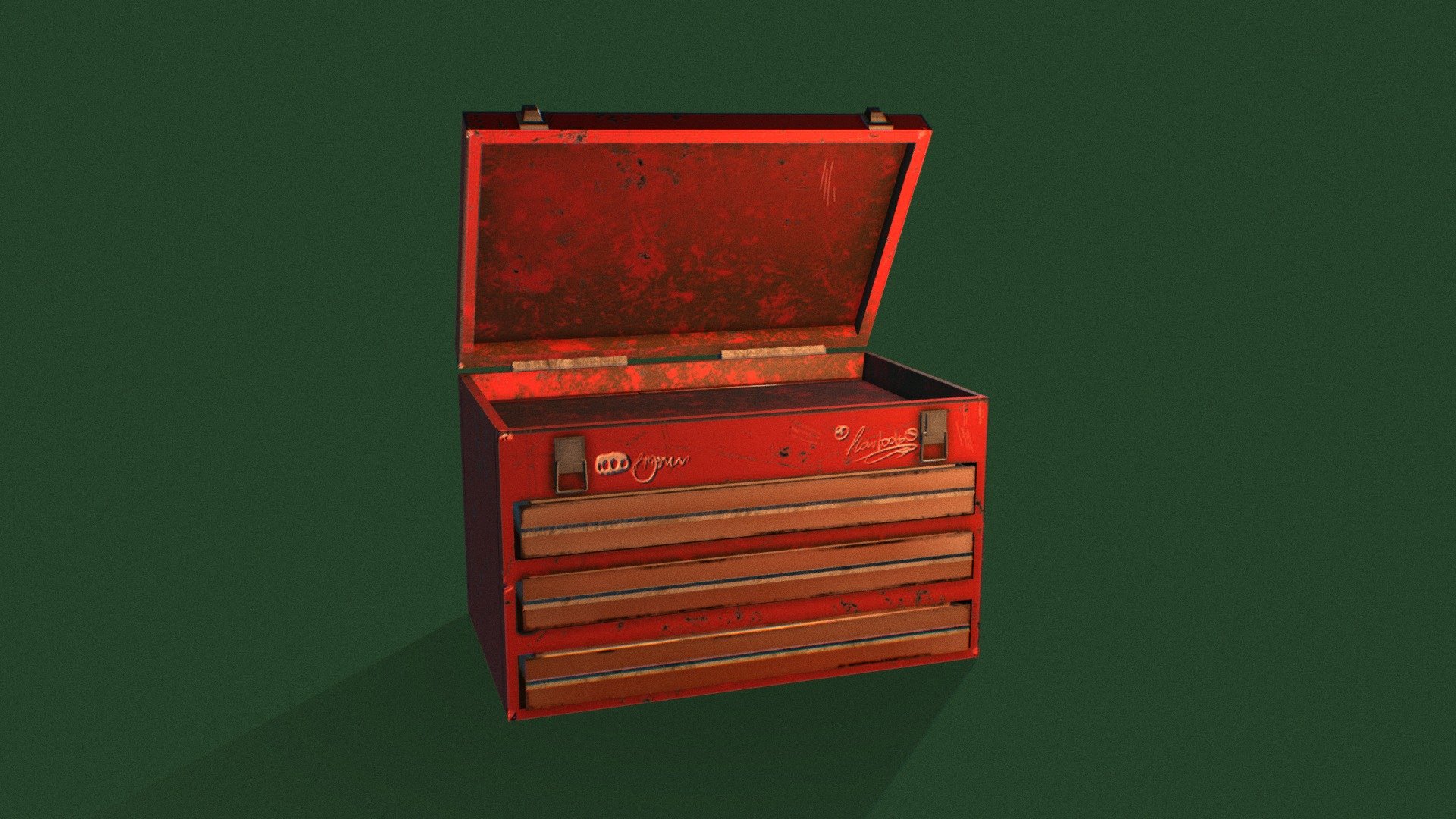 Red Toolbox - Download Free 3D model by Cozmoth [c2b8749] - Sketchfab