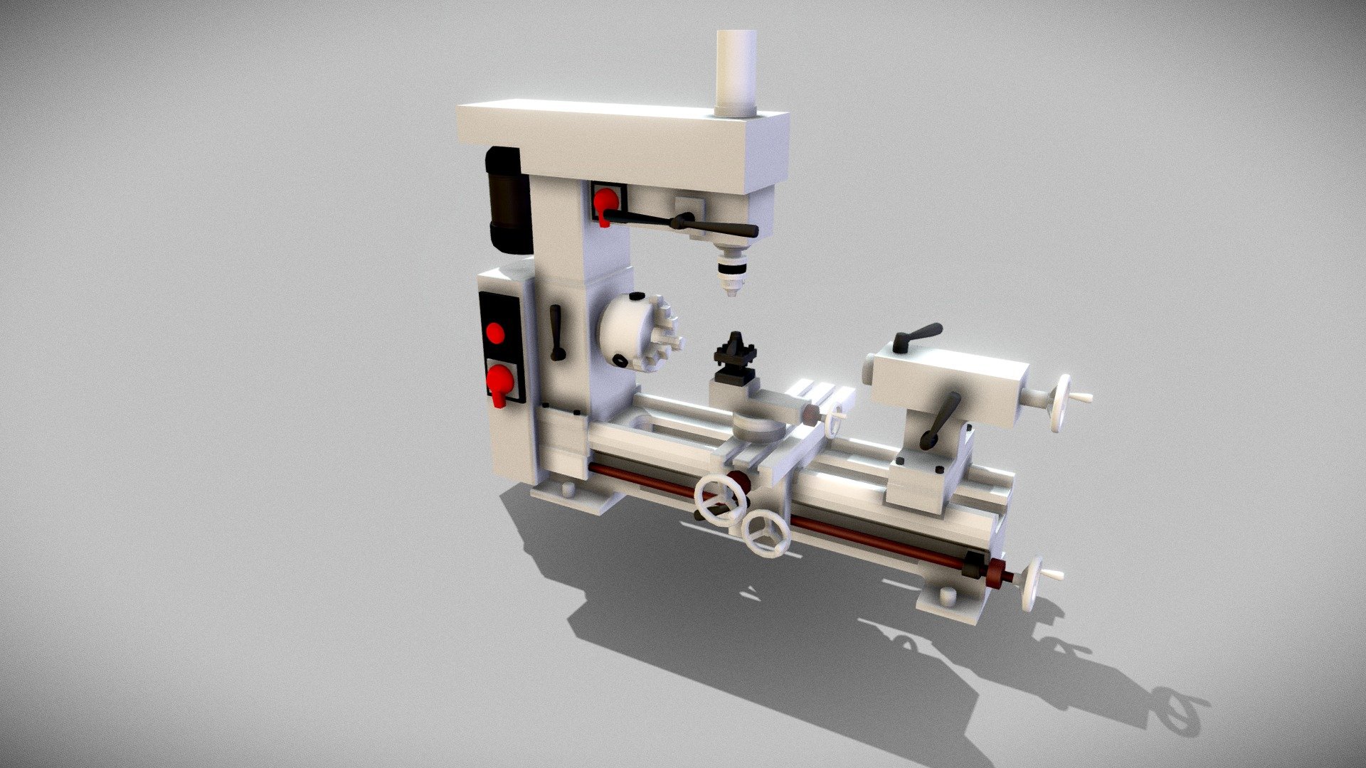 Lathe - Download Free 3D model by herdiansyahhadi [c2b8ba5] - Sketchfab