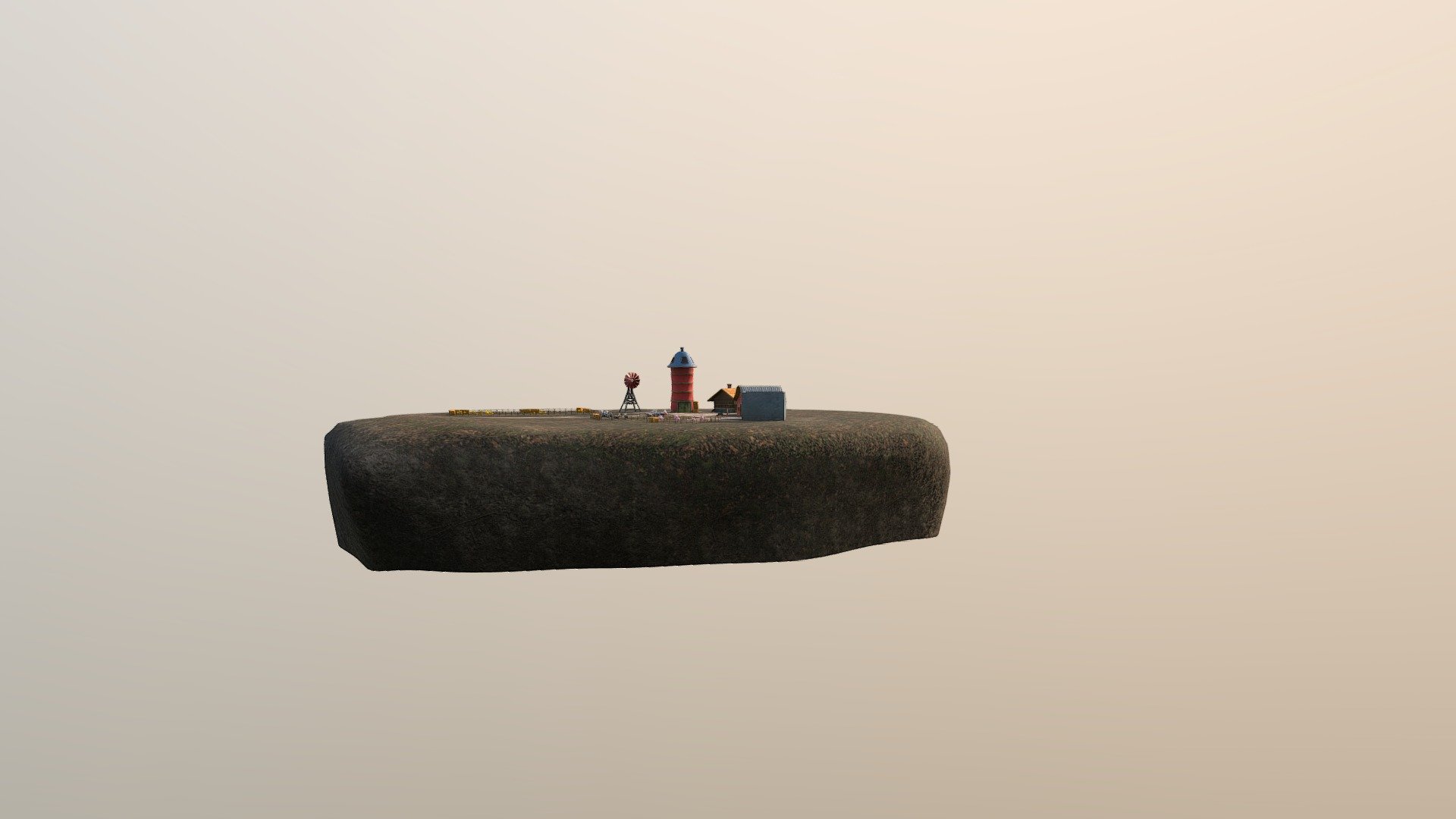 Post Apocalyptic Farm - 3D model by nickiepumps [c2b91c9] - Sketchfab