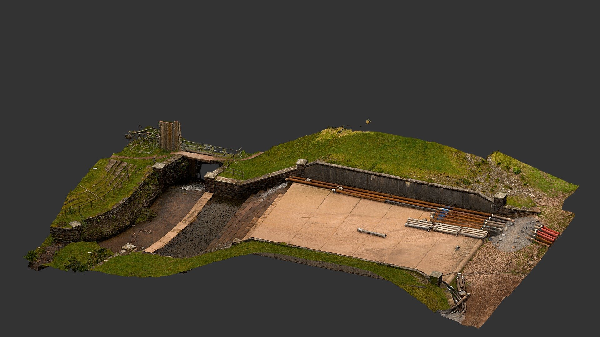 LNR-Spillway - 3D model by SUMO GeoSurveys (@aerial-cam) [c2bbbf6 ...