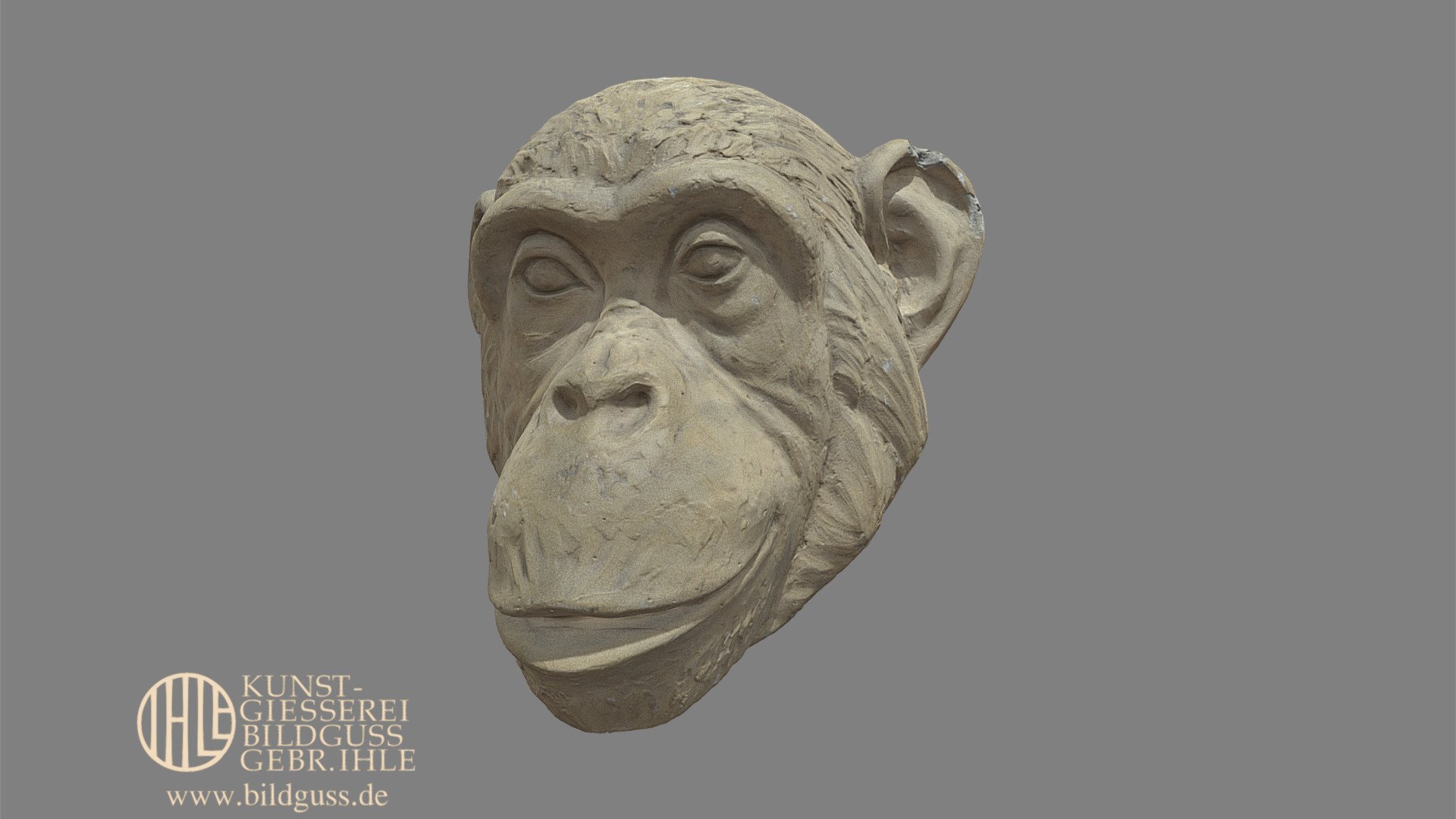 Affe 30 Cm Höhe Gips - Download Free 3D model by gussbronze [c2bc607 ...