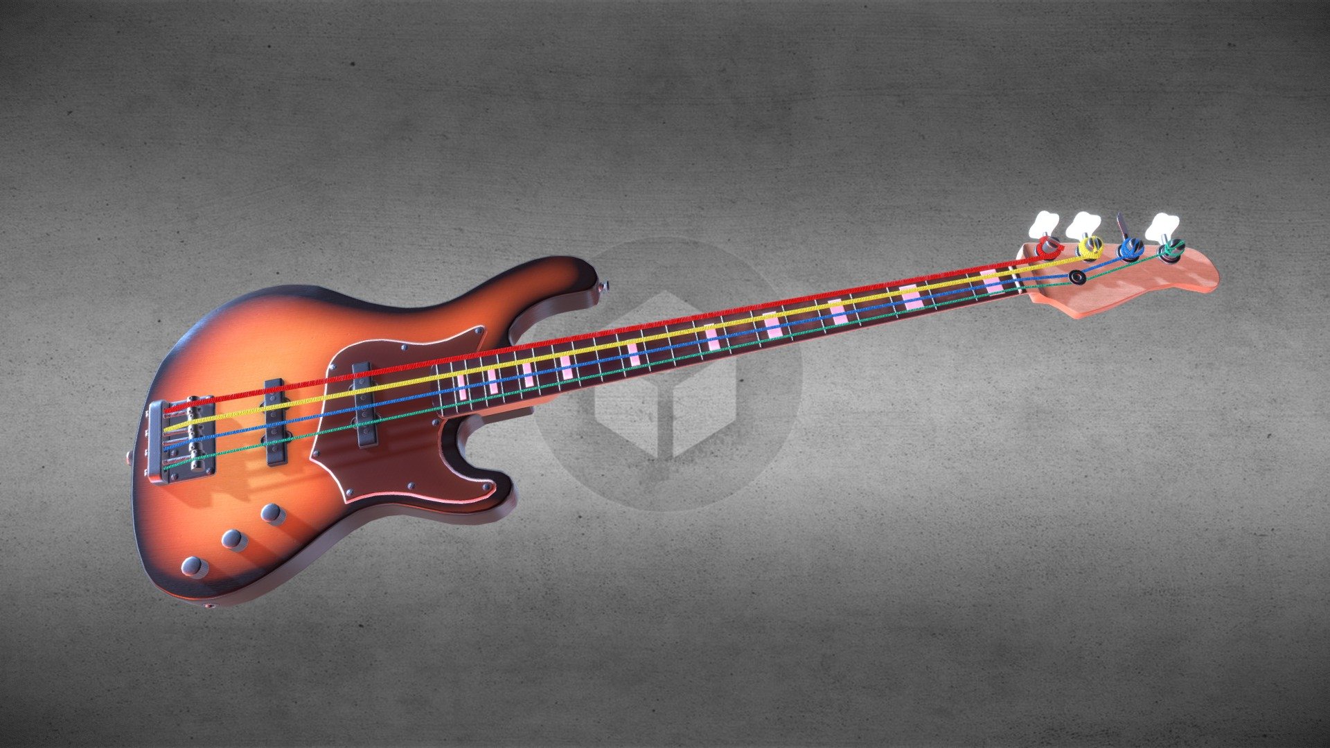 Bass Low Poly Render V2 - 3D model by ya.iljinser [c2bf96c] - Sketchfab