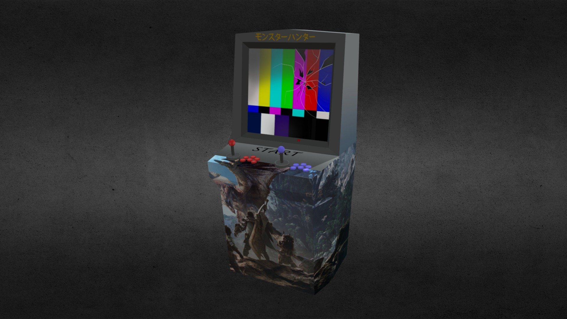 model arcade machine MonsterHunter - 3D model by TimSteennis [c2c2960 ...