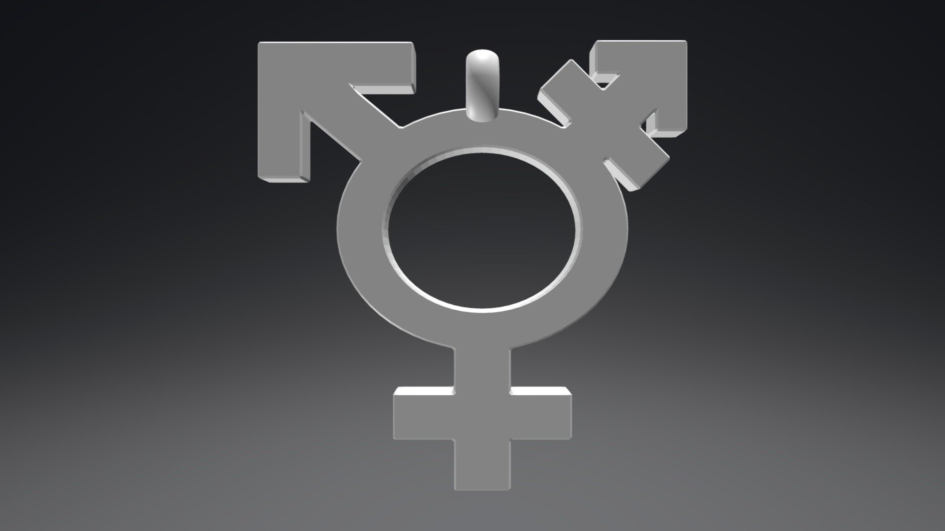 Transgender Pride Pendant - 3D model by mootations [c2c4023] - Sketchfab