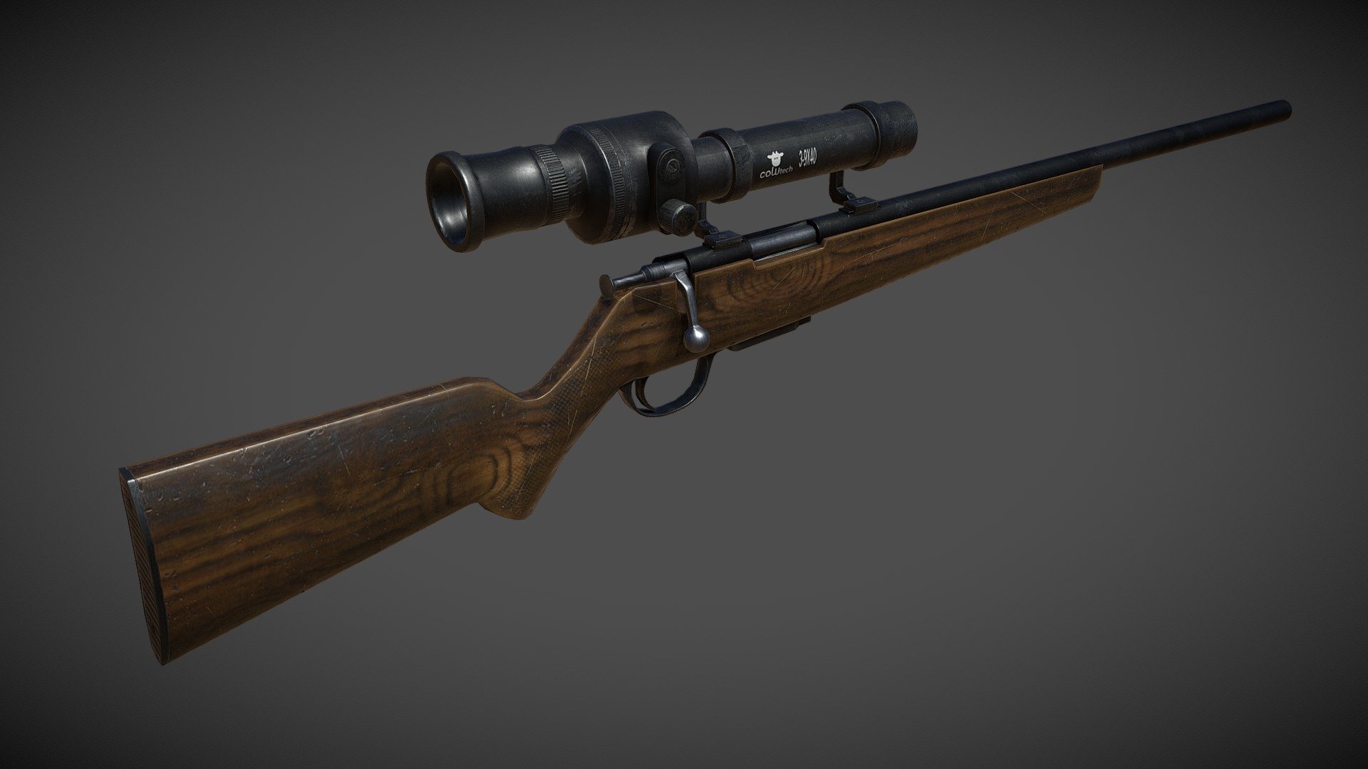 Rifle - Download Free 3D model by Yudin Vadim (@Vadim_Yudin) [c2c569b ...