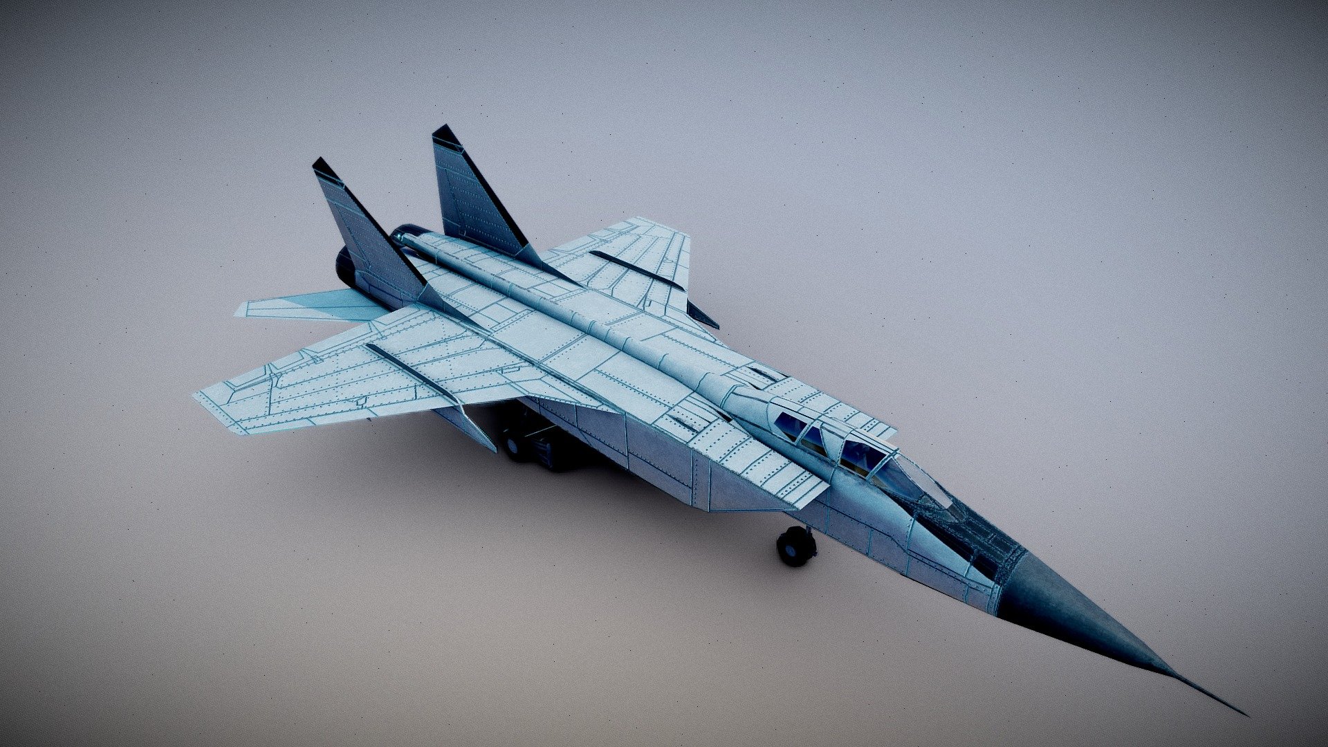 MiG 31 - 3D model by Usman Zia (@Uxxman) [c2c5a86] - Sketchfab