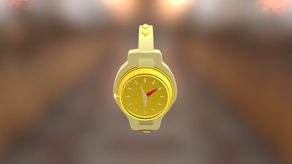 Gold watch - 3D model by Virile [c2c7bfc] - Sketchfab