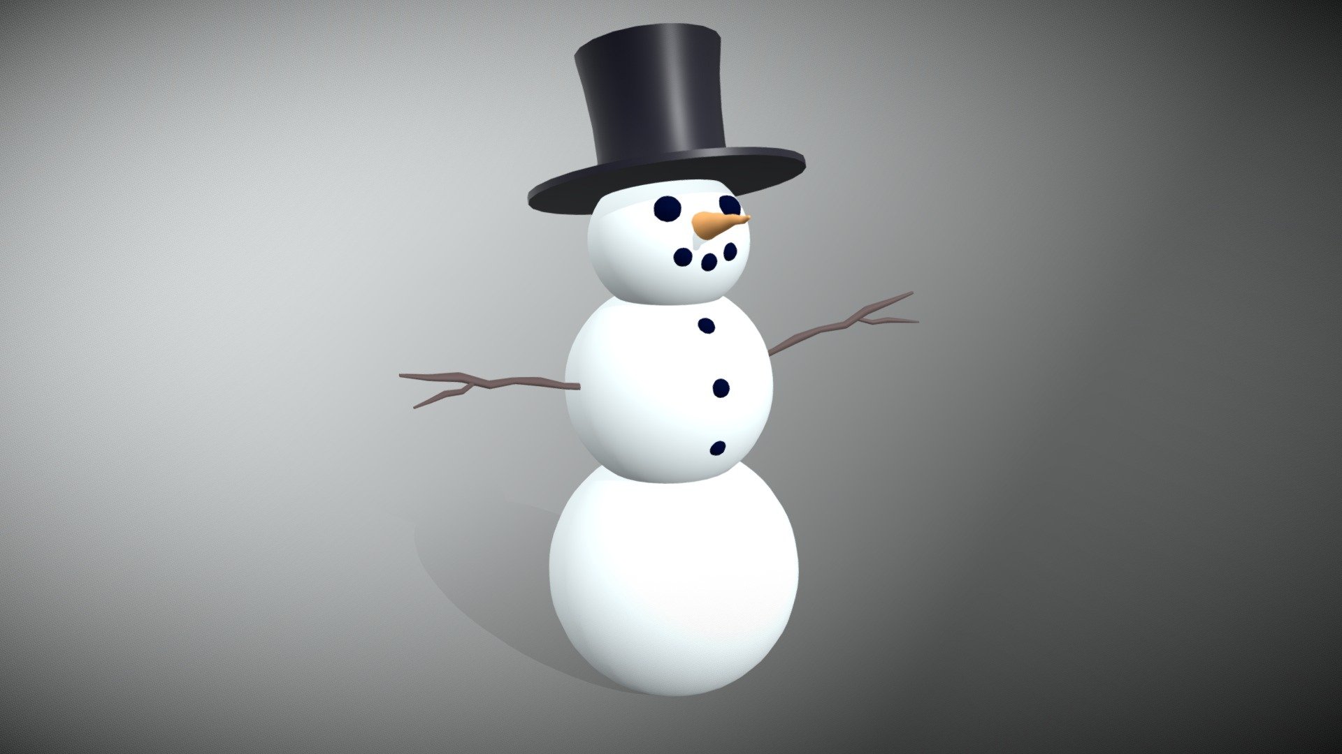 Snowman - Download Free 3D model by Sierra H (@sierrahadway) [c2c8476 ...