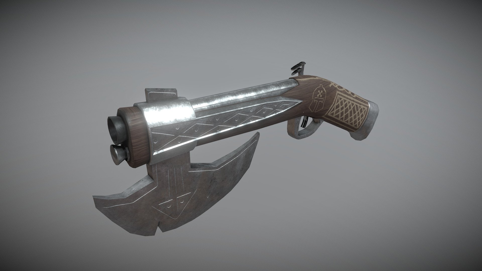 Gun Axe, Skin update - Download Free 3D model by TBONE Creates ...