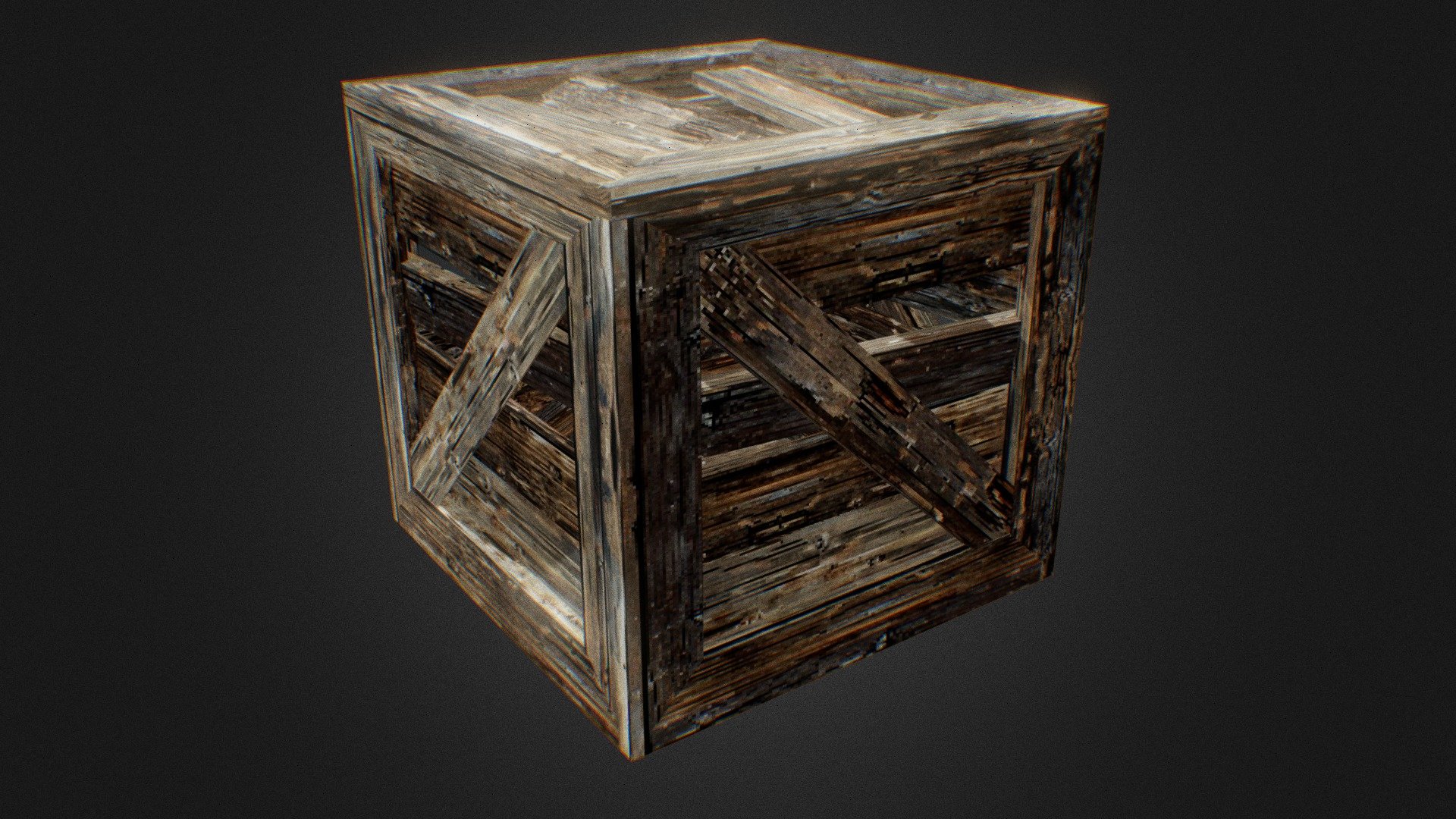 PSX-Inspired Low-Poly Old Crate - Download Free 3D model by ...