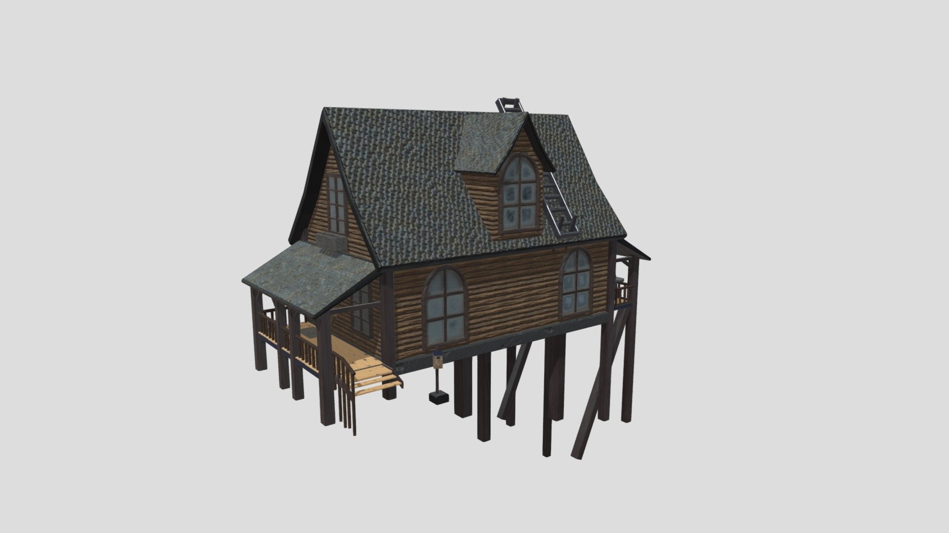 Witch House on a Tree - 3D model by Tirill Pedersen (@enazia) [c2ca086 ...