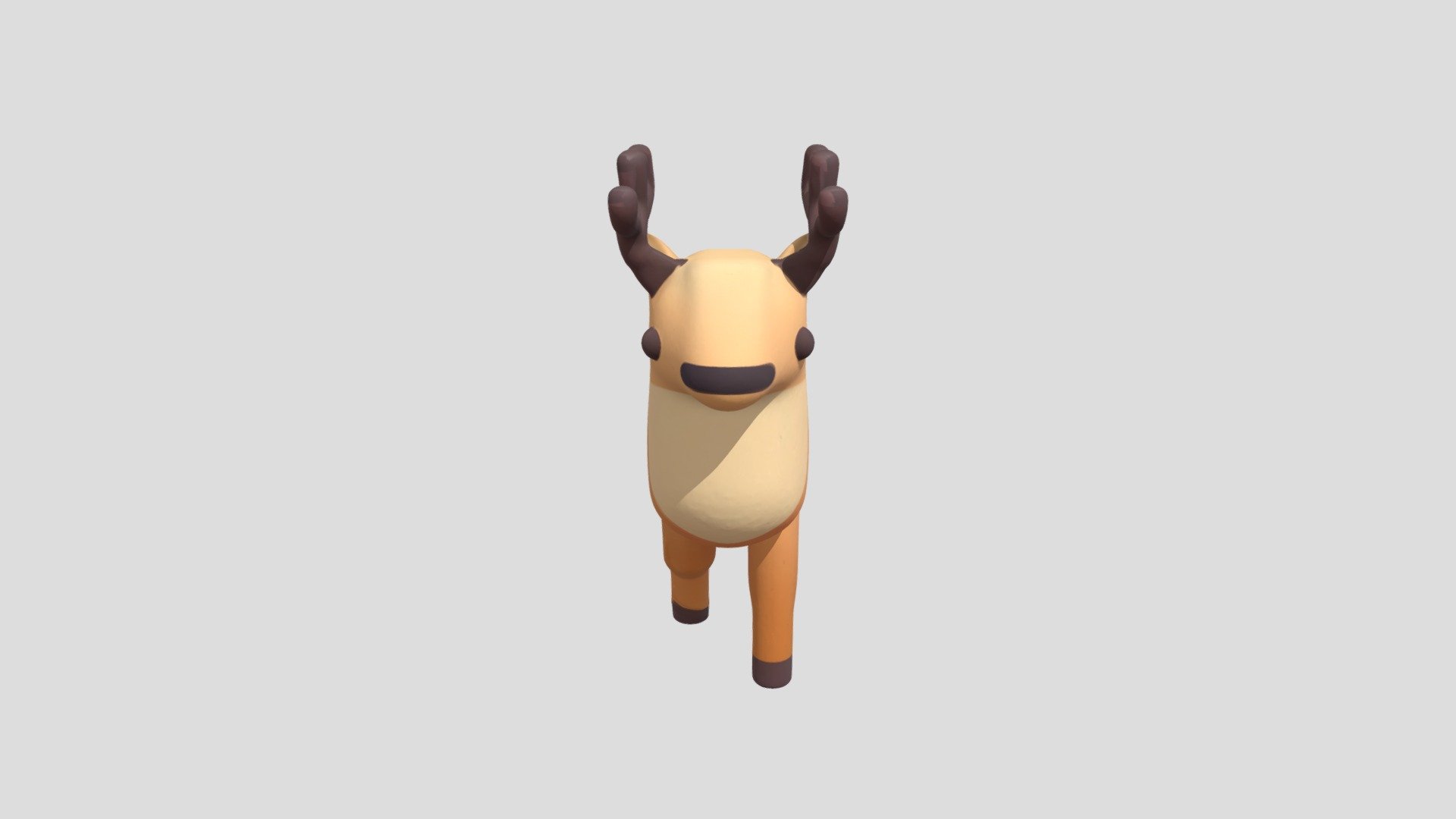 Deer emoji - Download Free 3D model by ptrzvz [c2ca86c] - Sketchfab