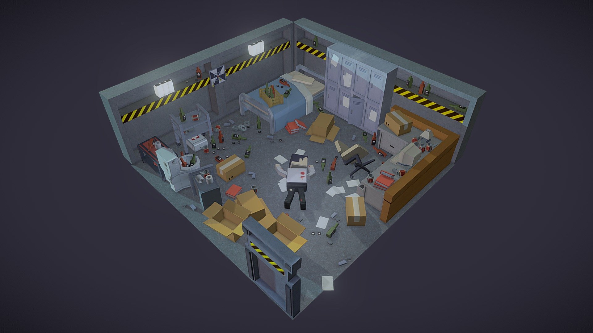 Apocalypse Bunker - 3D model by mayan_tribe (@mayantribe) [c2cad25 ...