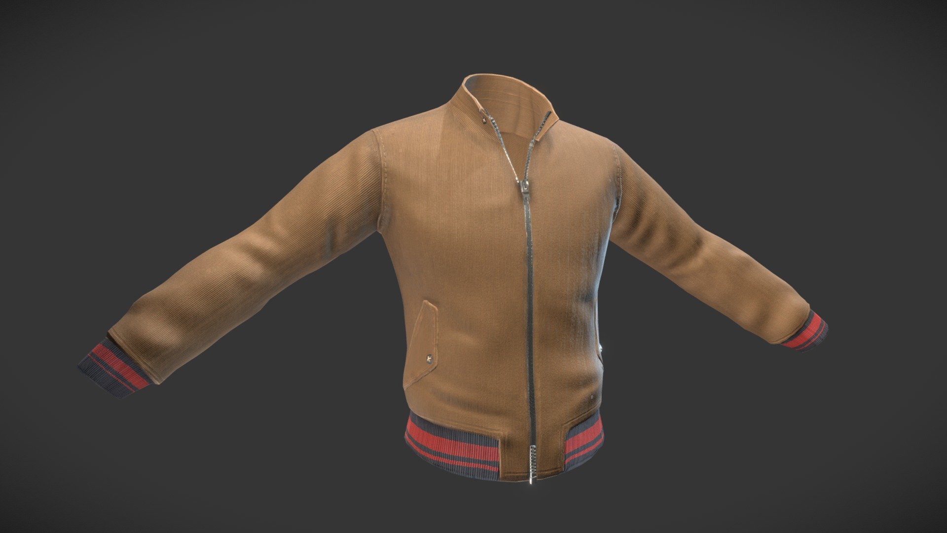 Textured Jacket - 3D model by GabeSpence [c2cae7a] - Sketchfab