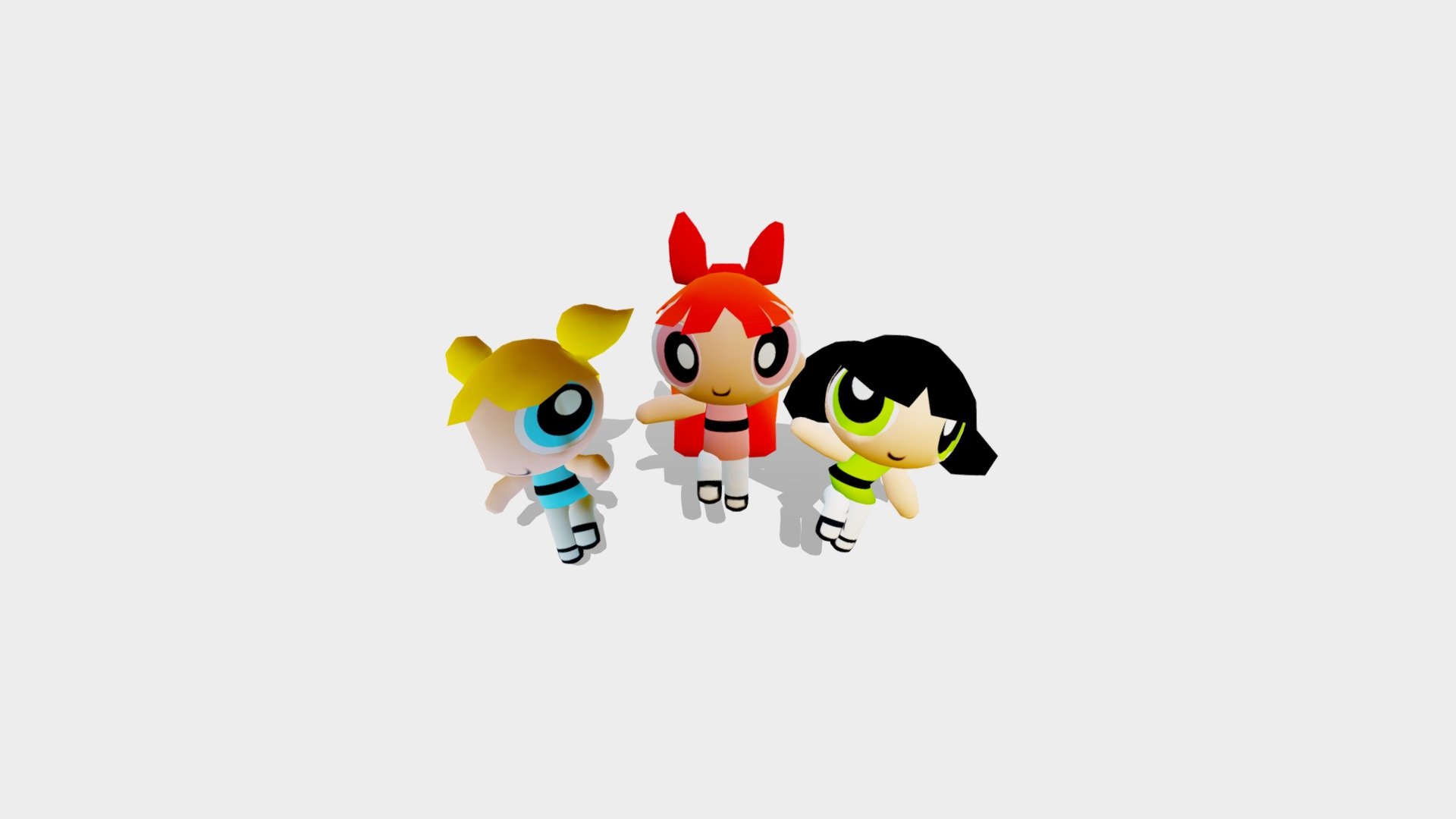 power girls - Download Free 3D model by cieroceramics [c2cbebb] - Sketchfab