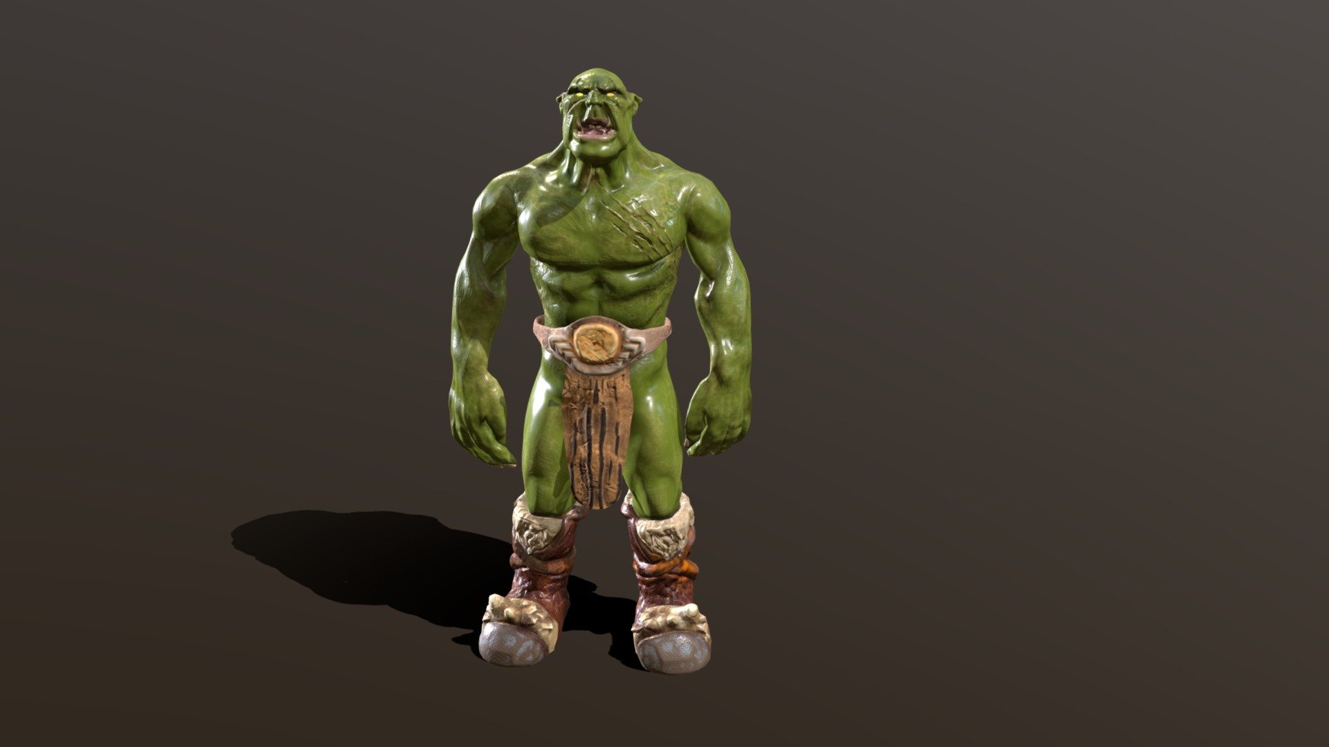 Jumping Orc - 3D model by Syuzi [c2cd36a] - Sketchfab
